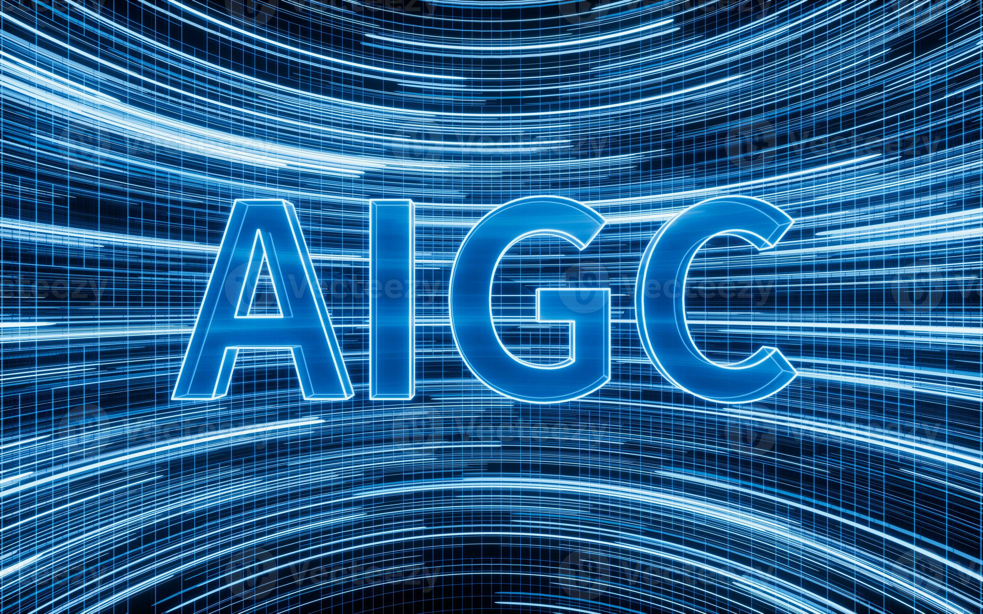 AIGC concept, font of AIGC, 3d rendering. 27774702 Stock Photo at Vecteezy