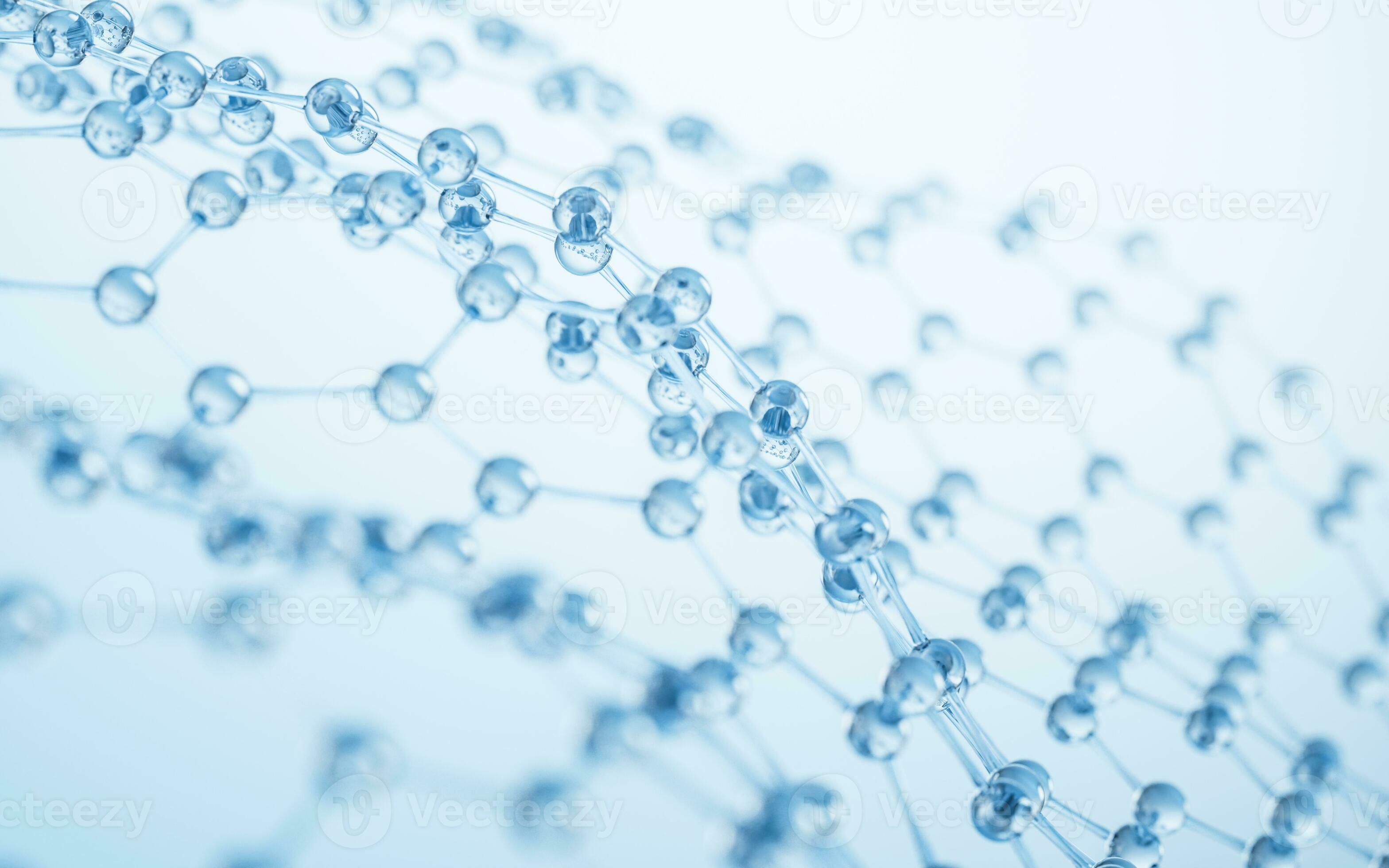 Molecule structure with hexagonal shape, 3d rendering. 27775262 Stock Photo at Vecteezy