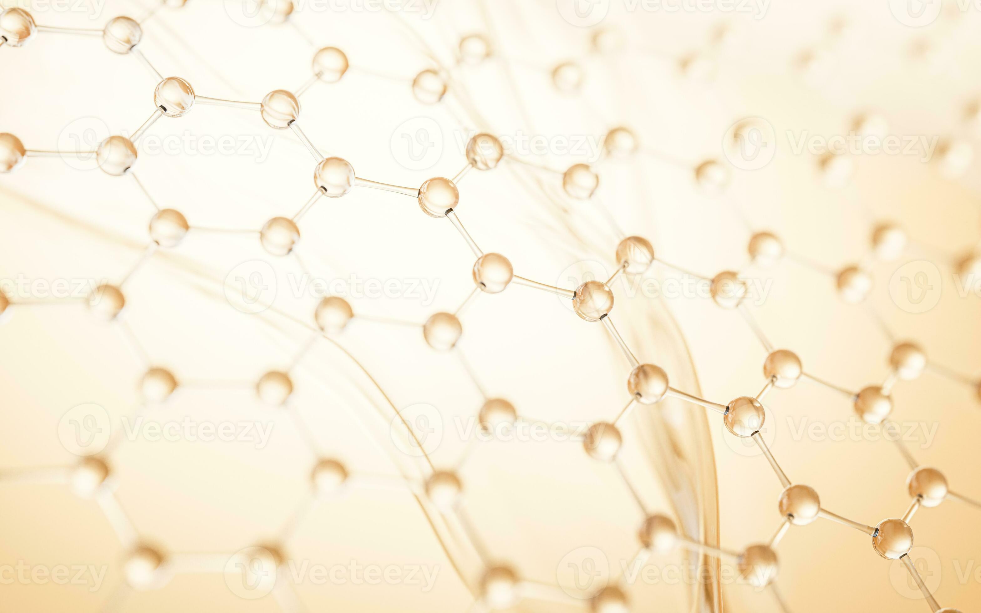 Molecule structure with hexagonal shape, 3d rendering. 27775276 Stock Photo at Vecteezy