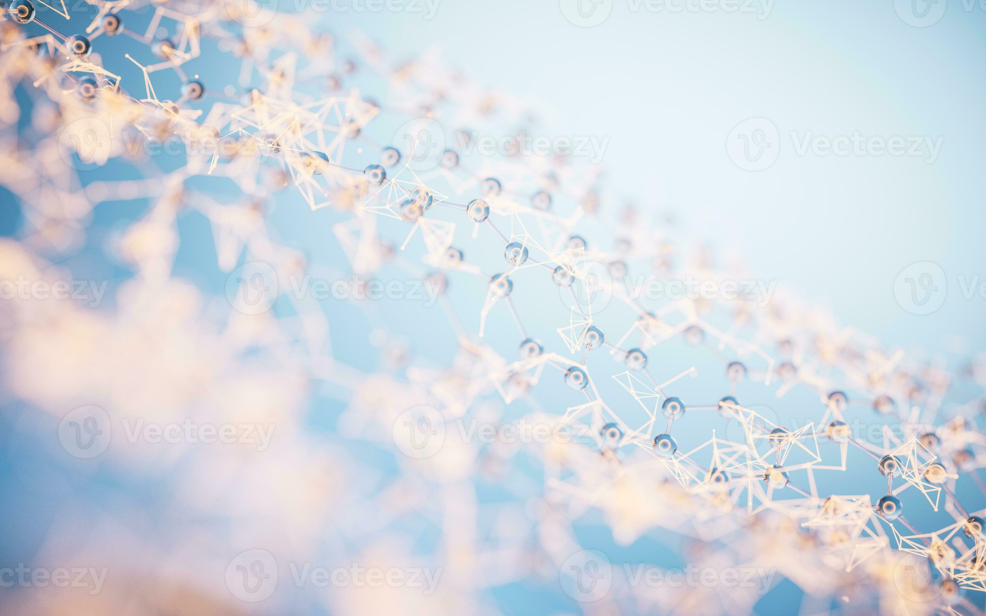 Molecule structure with hexagonal shape, 3d rendering. 27775283 Stock Photo at Vecteezy
