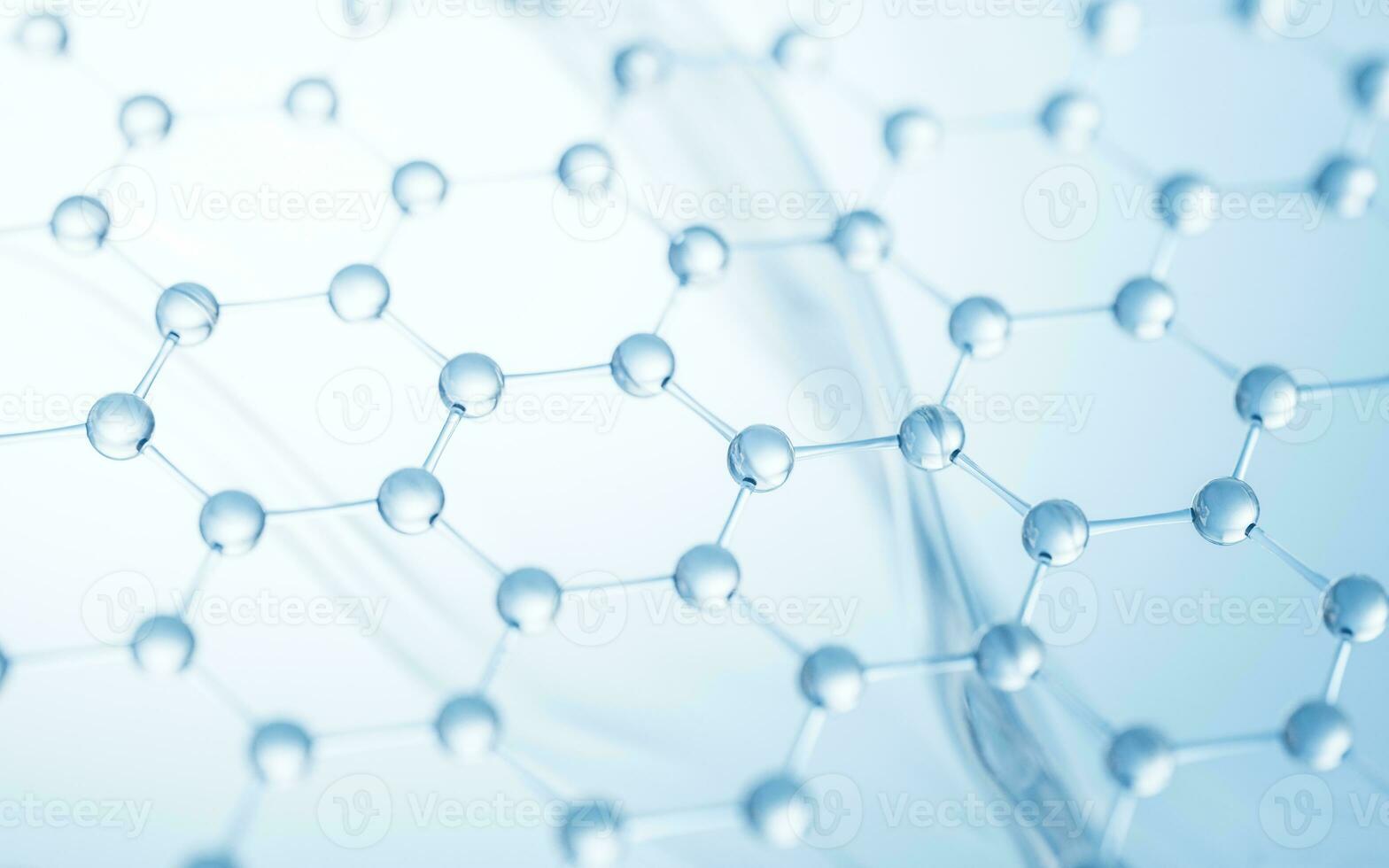 Molecule structure with hexagonal shape, 3d rendering. 27775293 Stock Photo at Vecteezy
