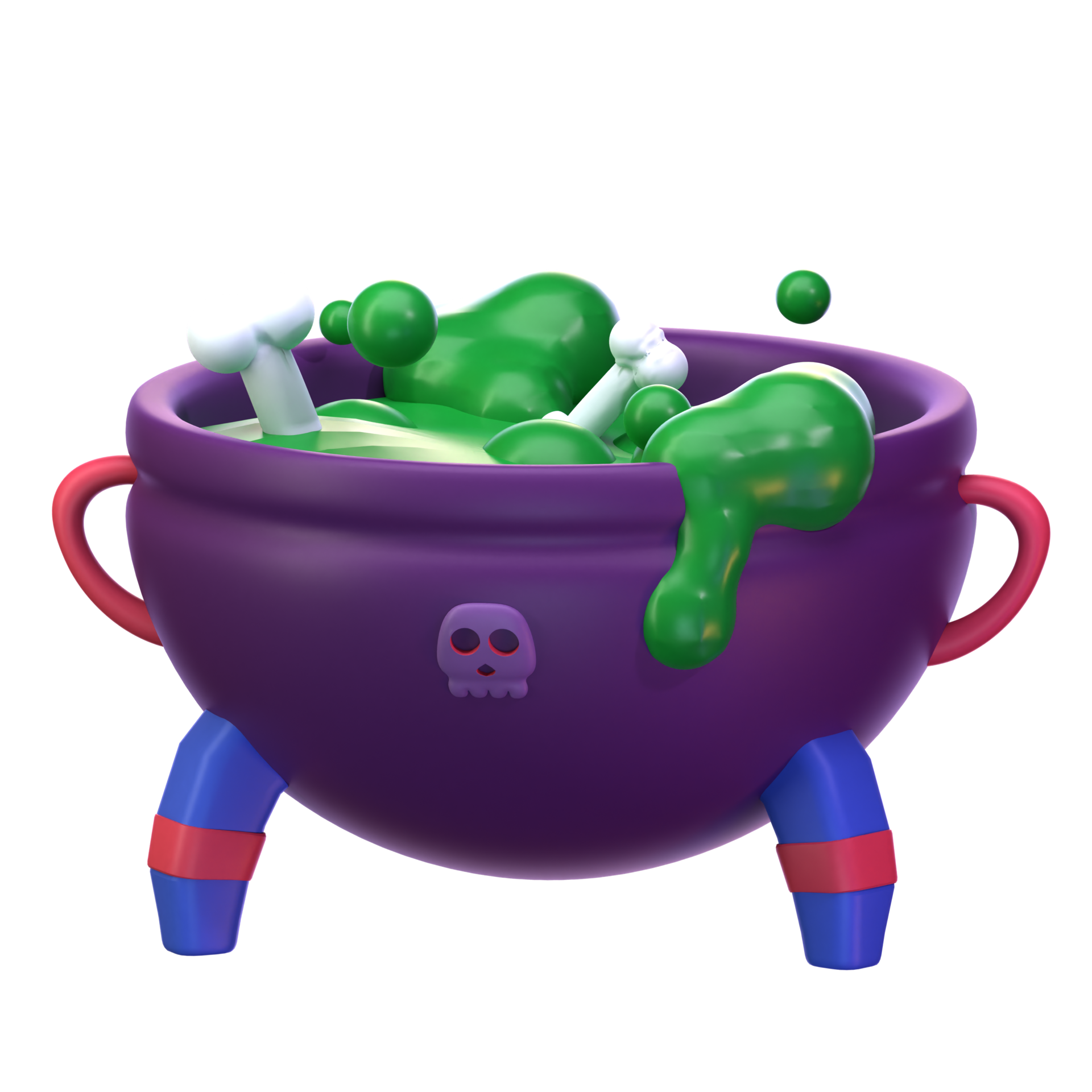 3D Isolated Cute Halloween Illustration 27784639 PNG