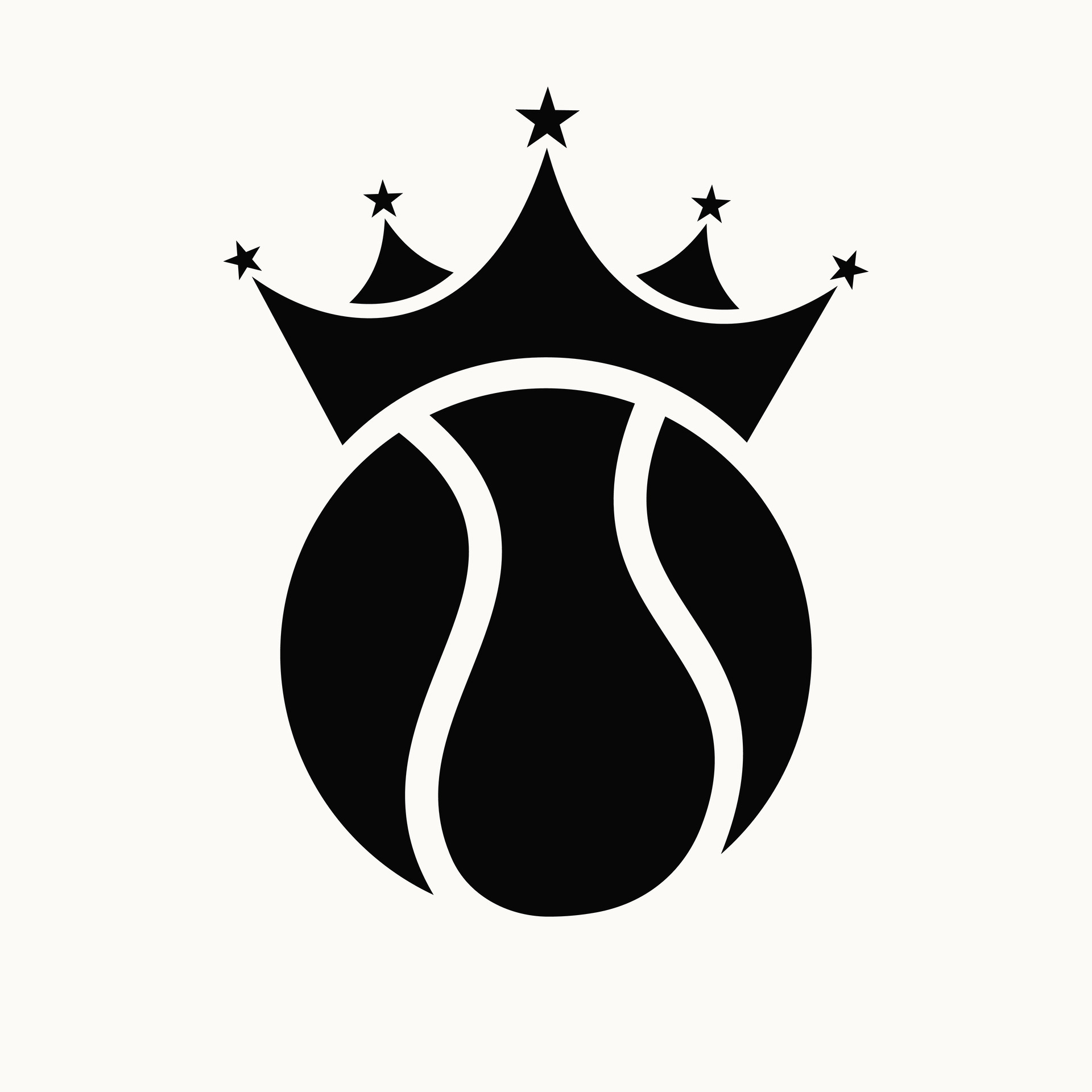 Tennis Logo Design Concept With Crown Icon. Tennis Sport Winner Symbol ... Tennis Logo Design Concept With Crown Icon. Tennis Sport Winner Symbol ...