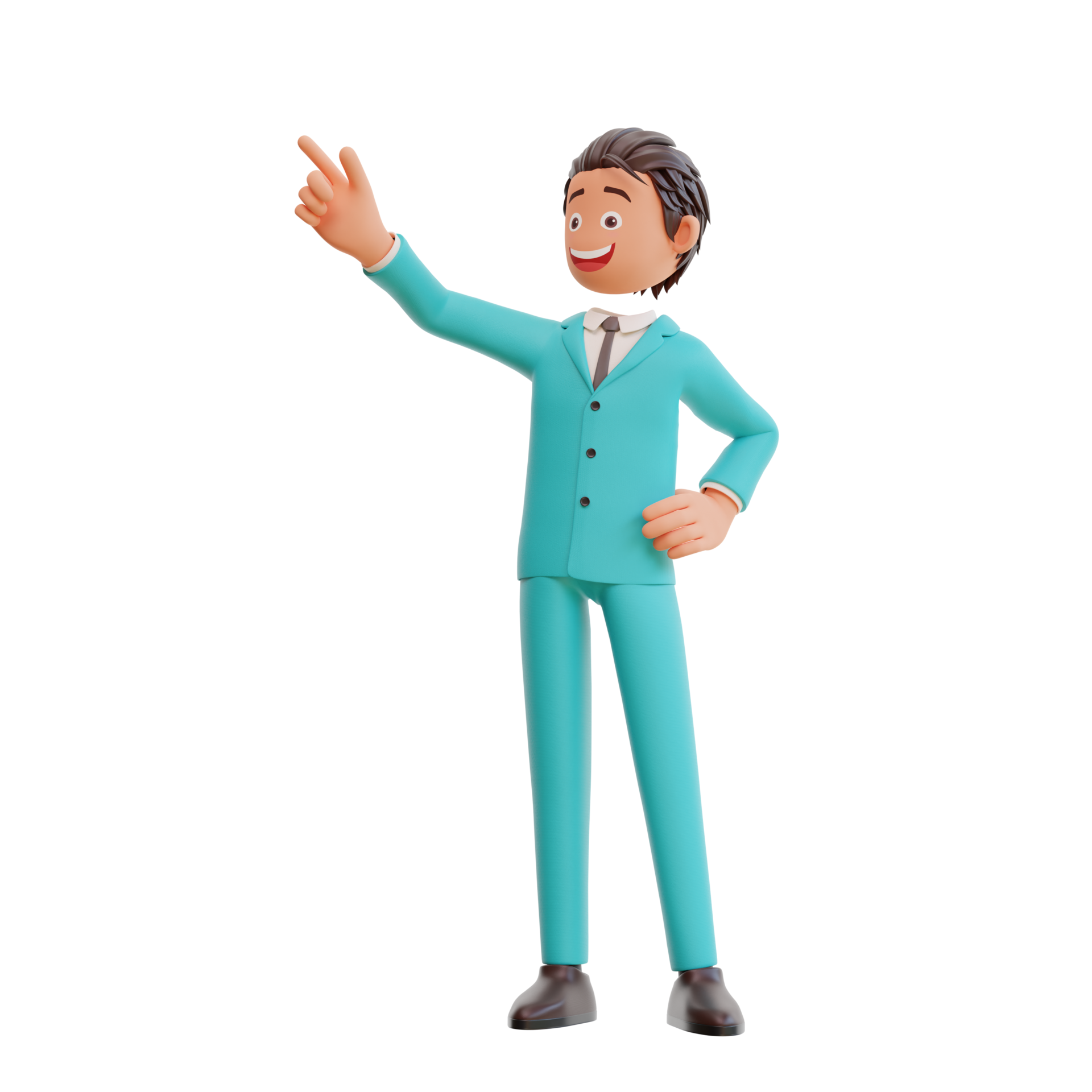 3d Rendered Character Businessman Pointing Up 27786356 PNG 3d-rendered-character-businessman-pointing-up-27786356-png