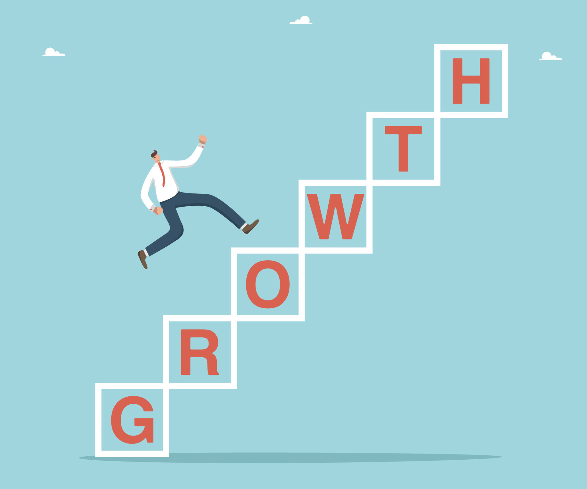 Ladder Of Success Personal Growth And Development To Achieve Heights