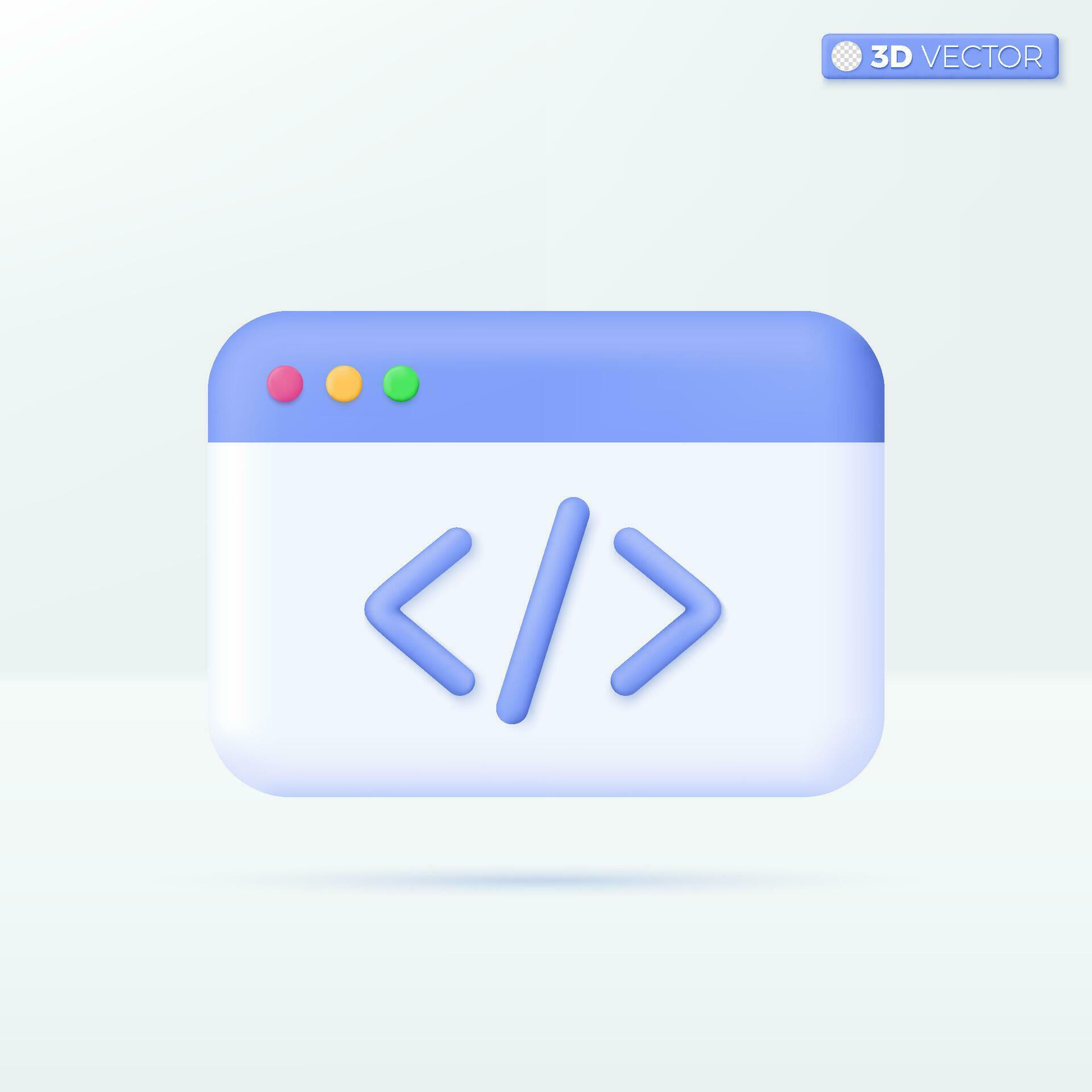 Web page Development icon symbols. Coding language, Programming ...