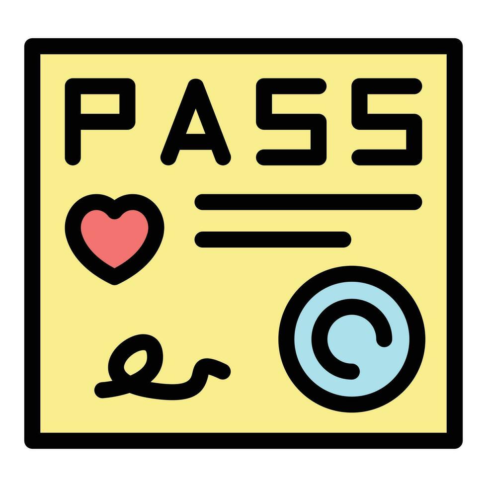 Pass Card Icon Vector Flat 27796898 Vector Art At Vecteezy