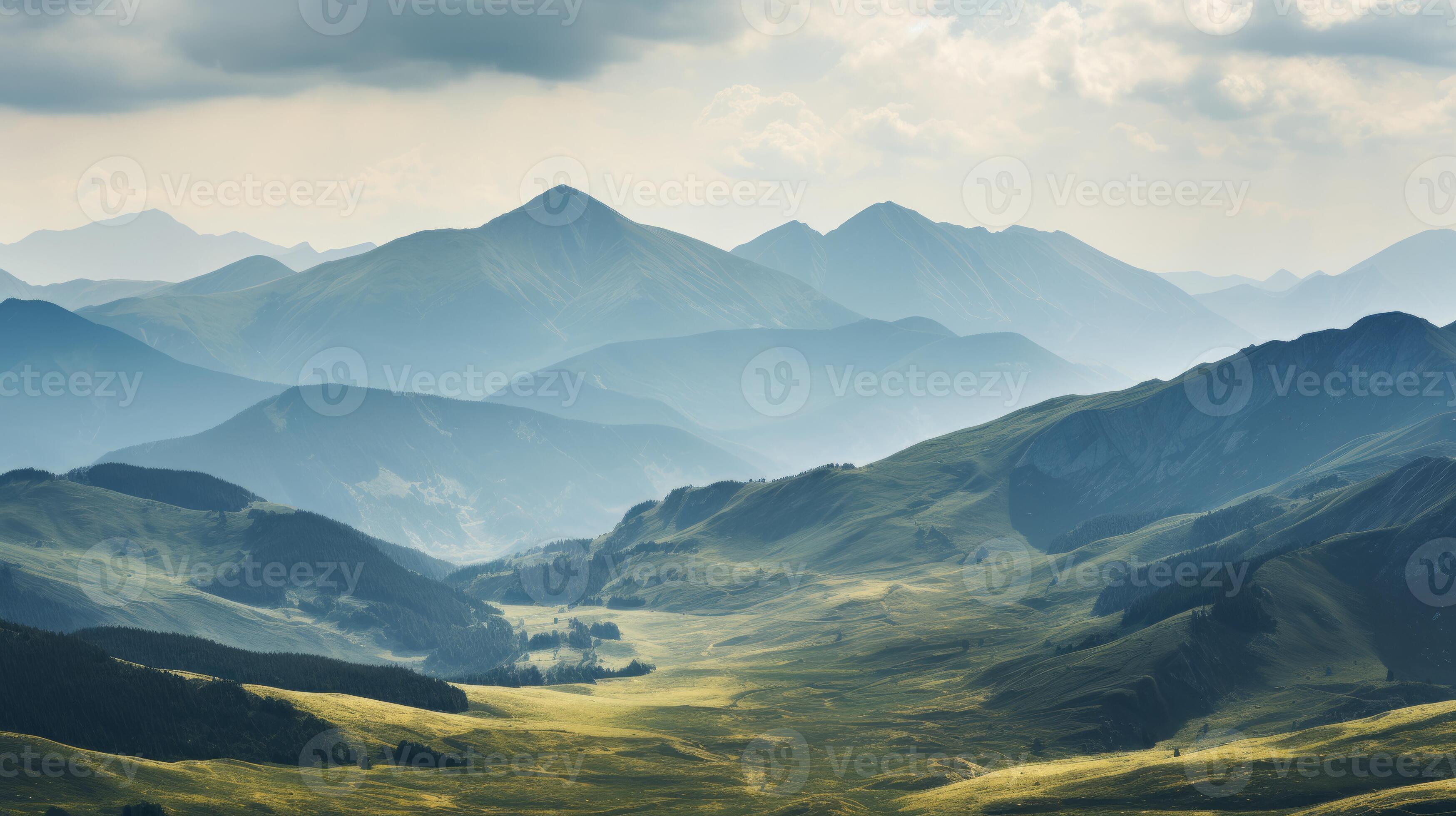 mountains in the distance generative AI 27799793 Stock Photo at Vecteezy