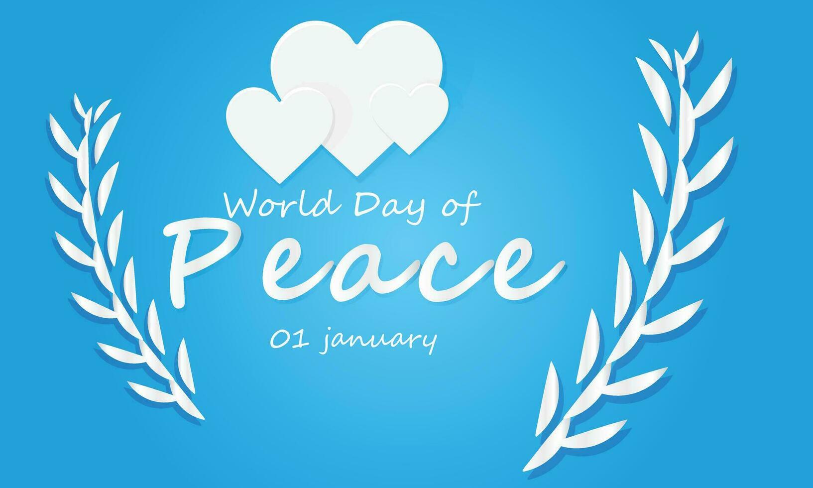World day of peace. background, banner, card, poster, template. Vector ...
