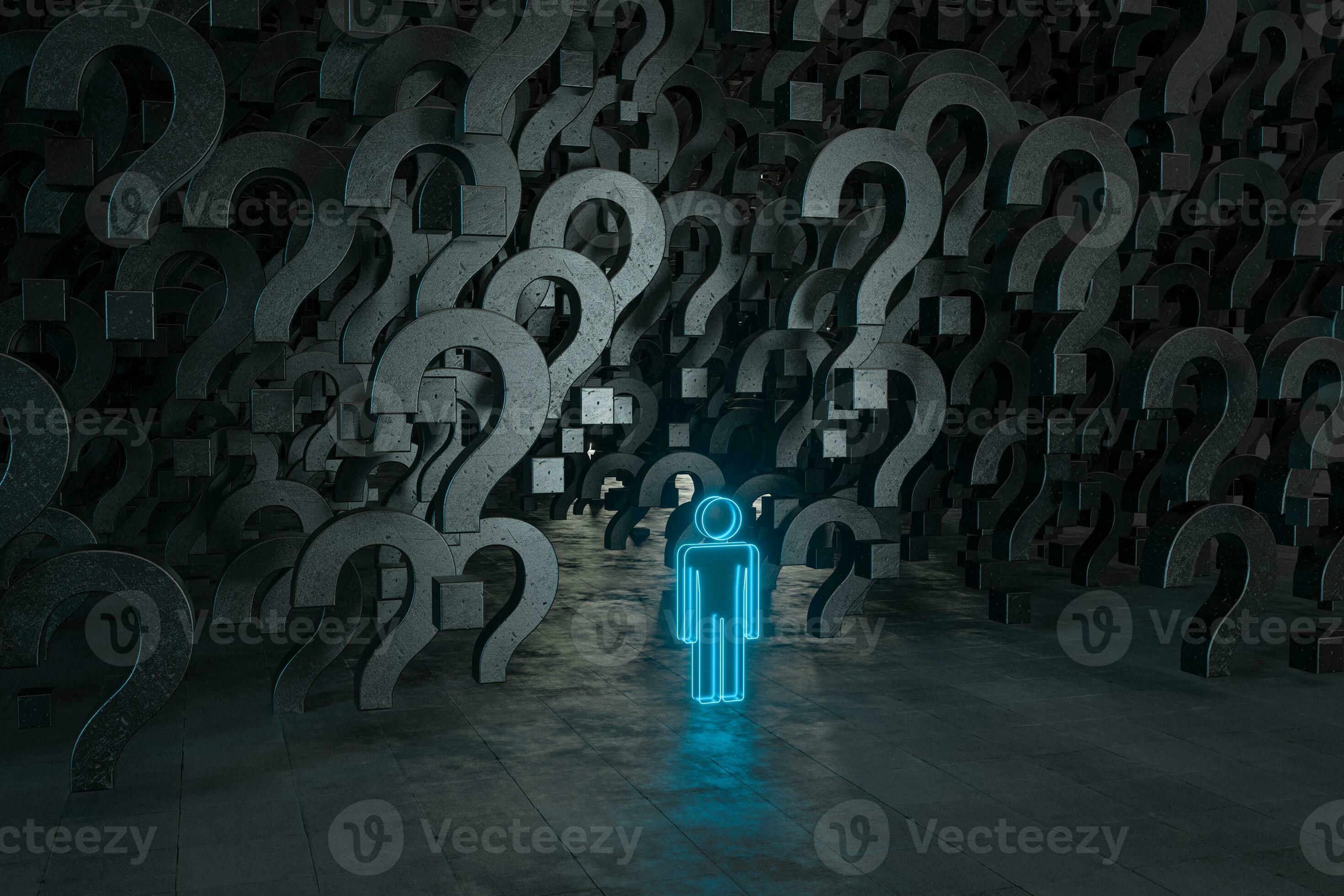 Dark Question Mark Background