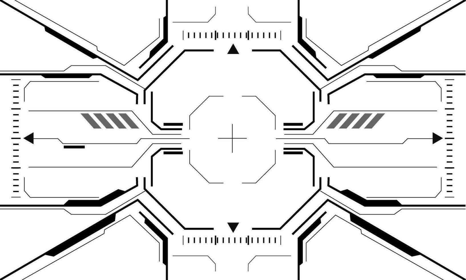Hud Sci Fi Interface Screen Monochrome View Design Virtual Reality
