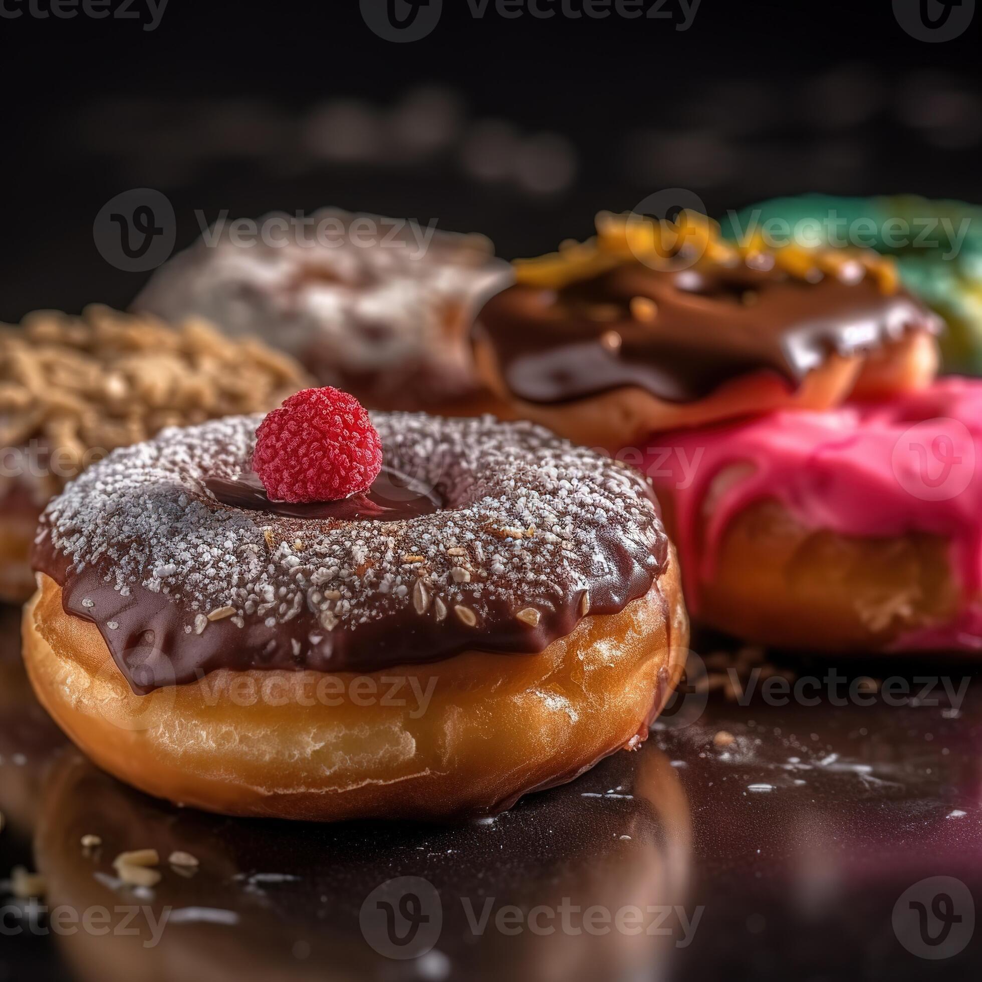 Realistic photo of Donut. Close-Up Food Photography. 27810843 Stock ...
