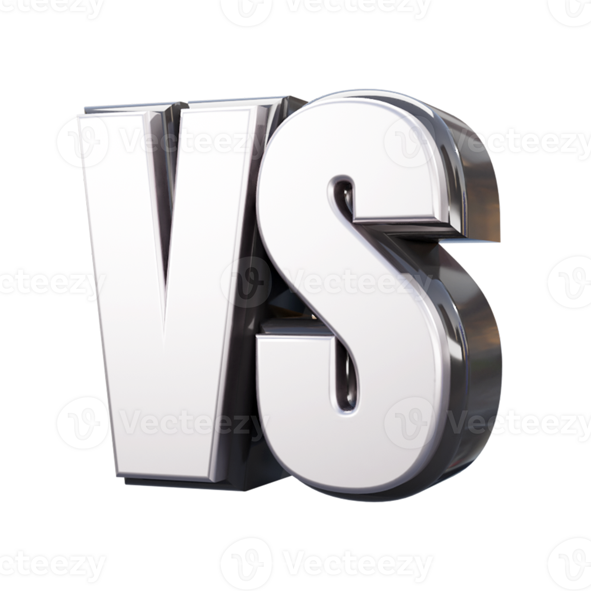 gold versus vs 3d render logo or golden versus vs logo text effect or ...