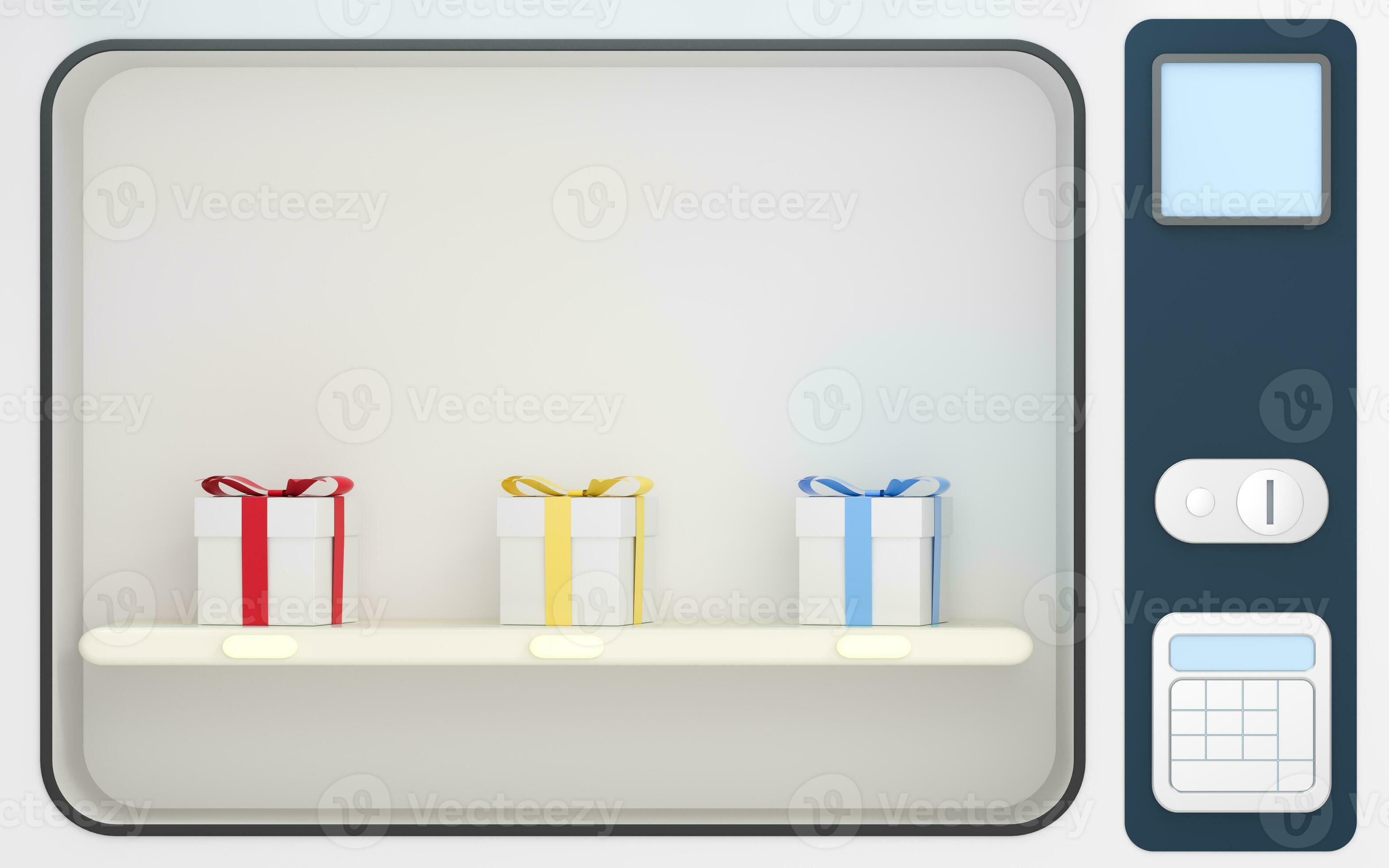 A vending machine full of gifts, 3d rendering. 27825752 Stock Photo at ...