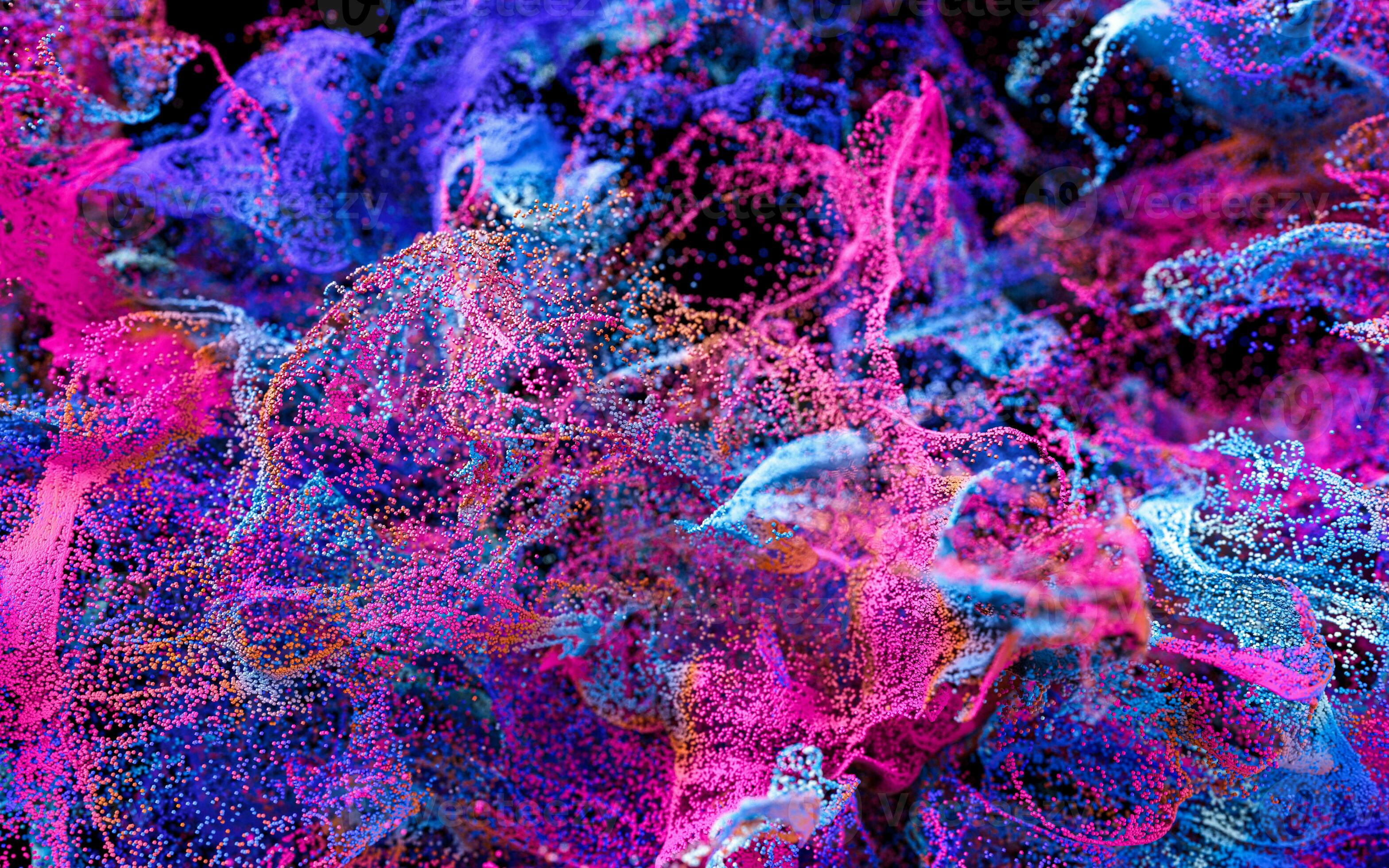 Wave pattern particles, abstract particle background, 3d rendering. 27825795 Stock Photo at Vecteezy