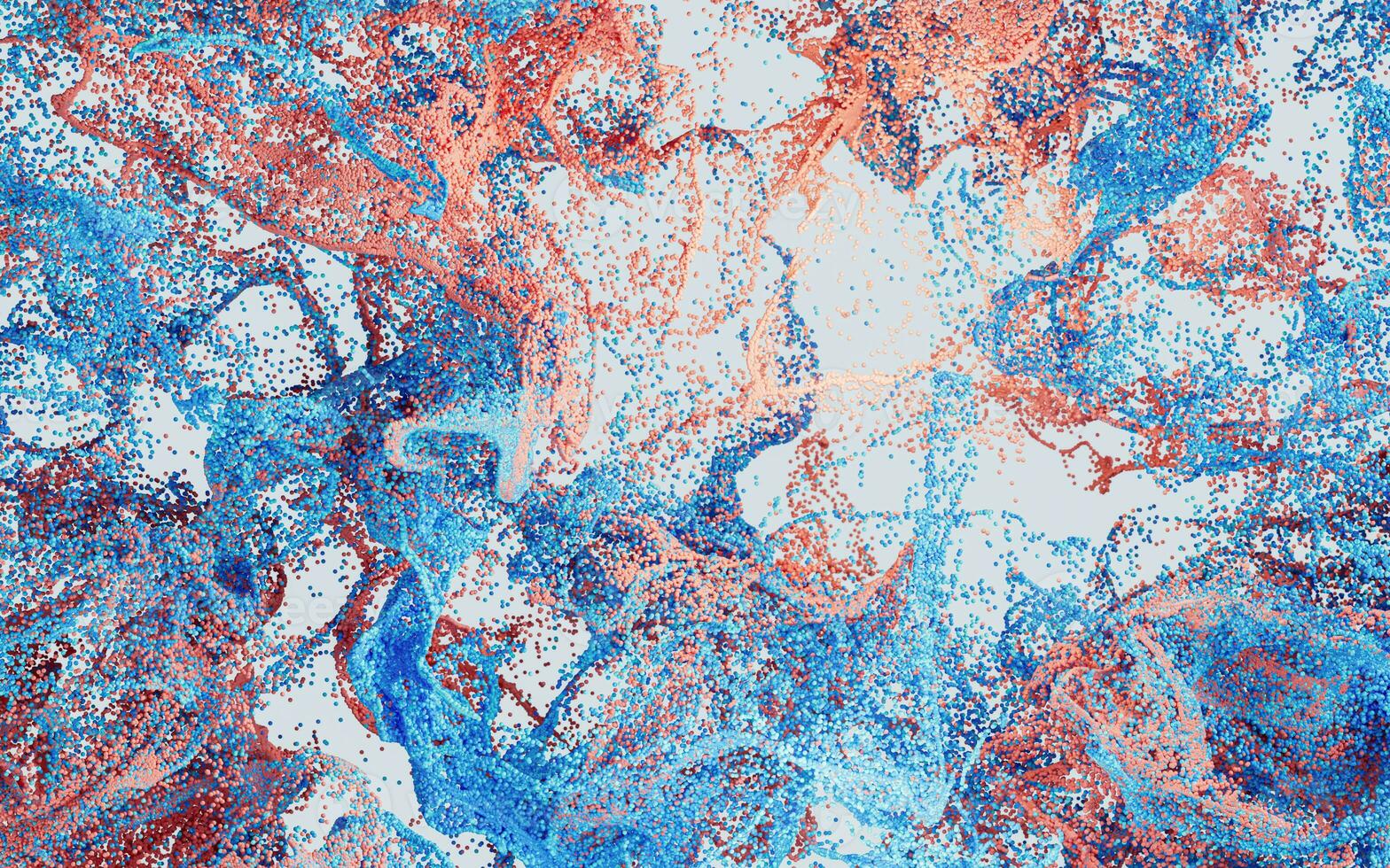 Wave Pattern Particles Abstract Particle Background 3d Rendering