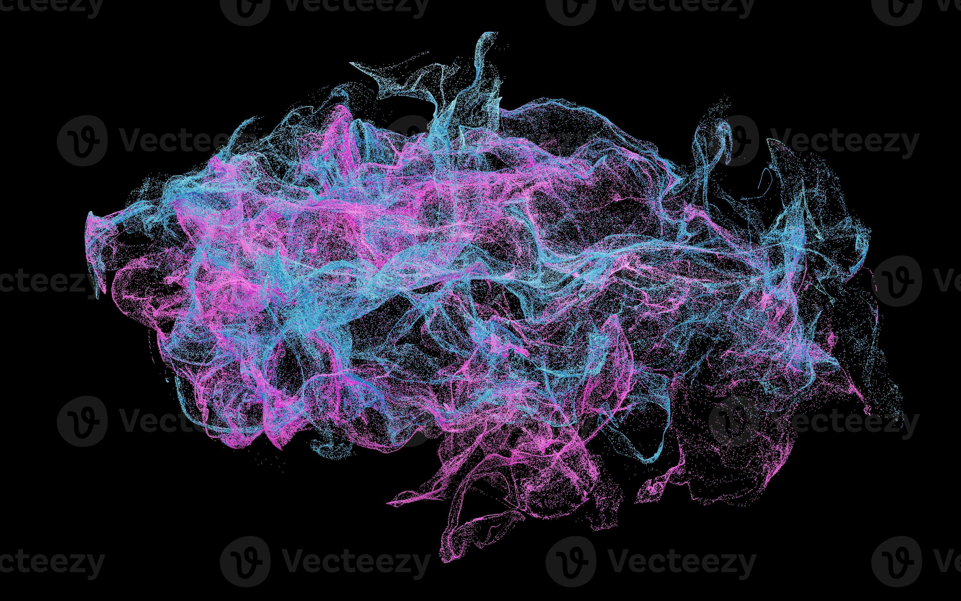 Wave pattern particles, abstract particle background, 3d rendering. 27825806 Stock Photo at Vecteezy