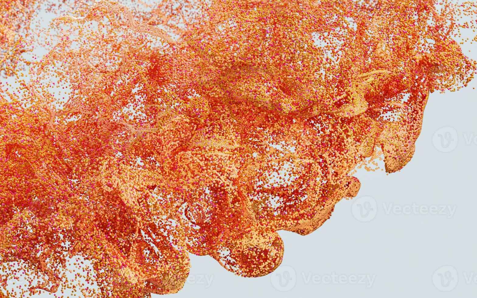 Wave Pattern Particles Abstract Particle Background 3d Rendering
