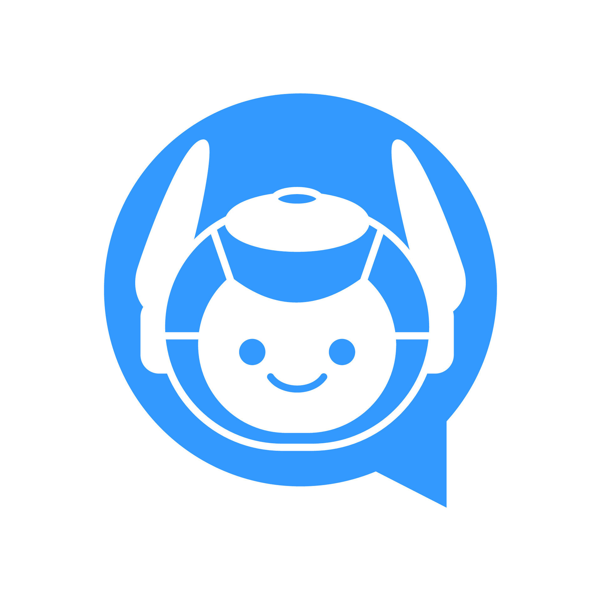 Robot Chat Bot Vector Design. Robotic Assistant icon isolated on bubble ...