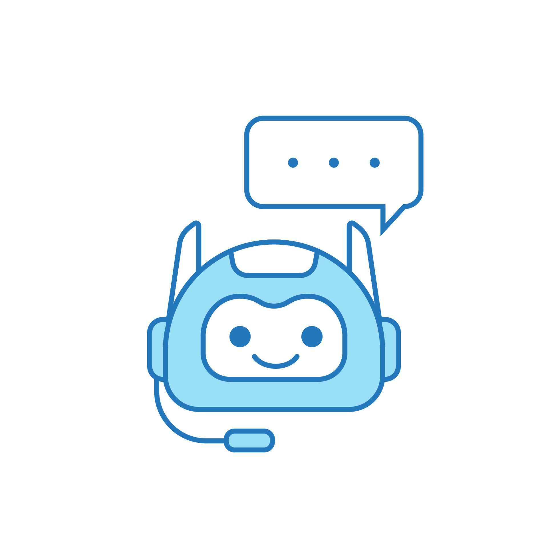 Chatbot Icon or Virtual Assistant Icon Design with Bubble Speech and ...