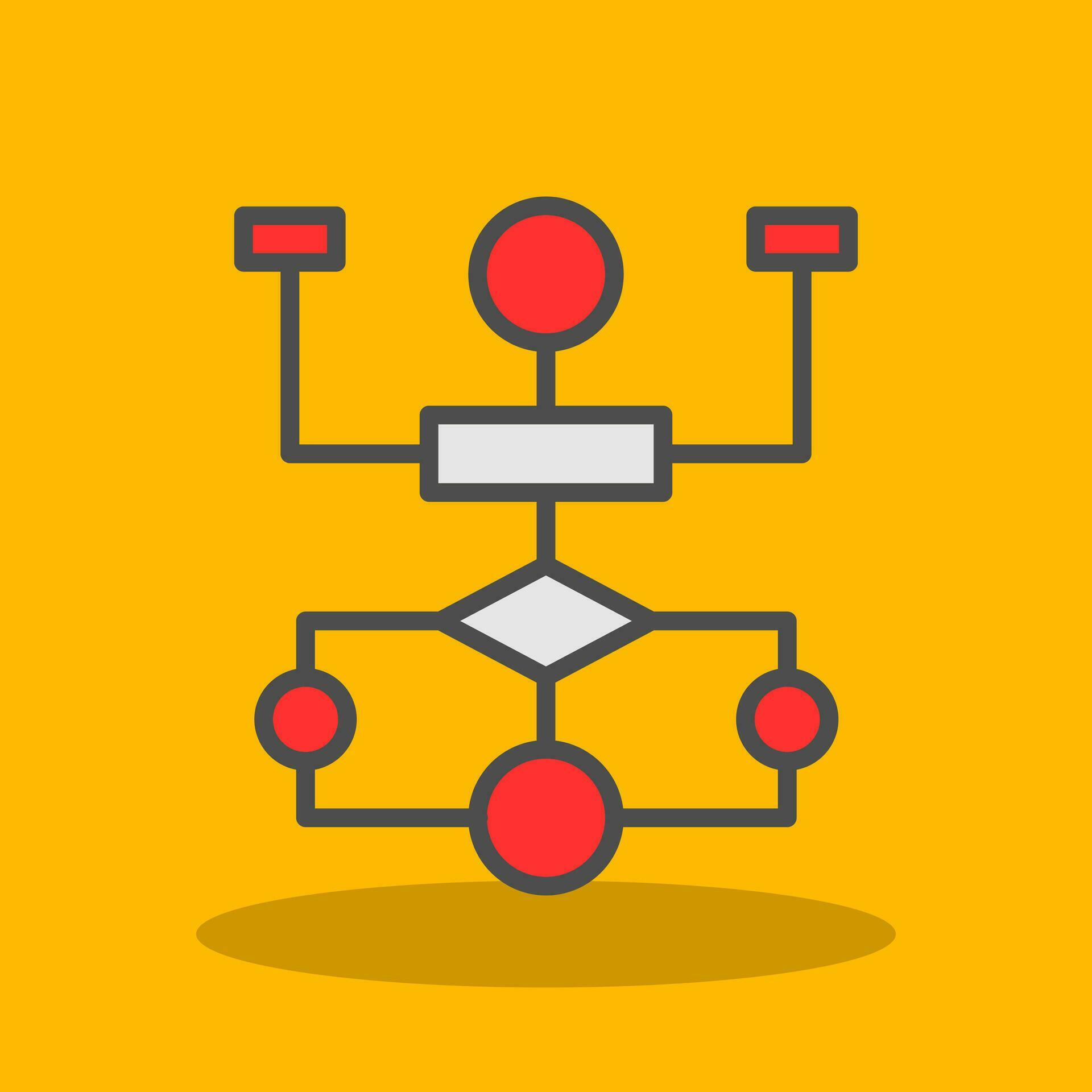 Flow Chart Vector Icon Design 27833077 Vector Art at Vecteezy