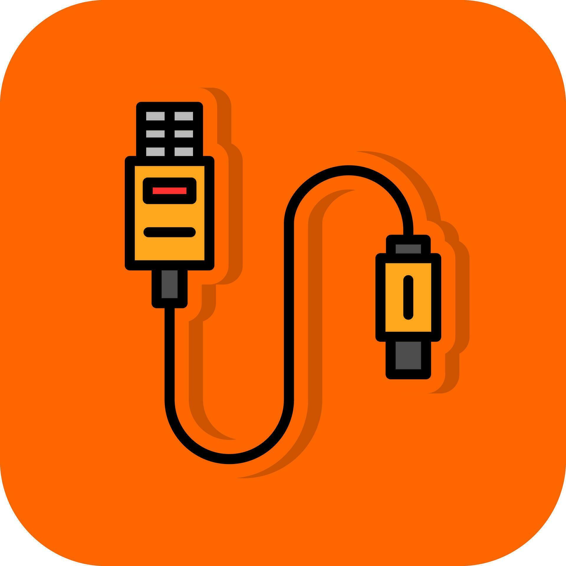 Usb Cable Vector Icon Design 27833815 Vector Art At Vecteezy