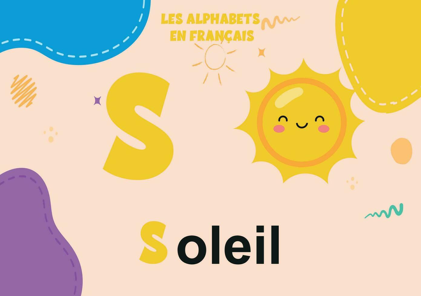 French Alphabet s letter preschool 27840101 Vector Art at Vecteezy