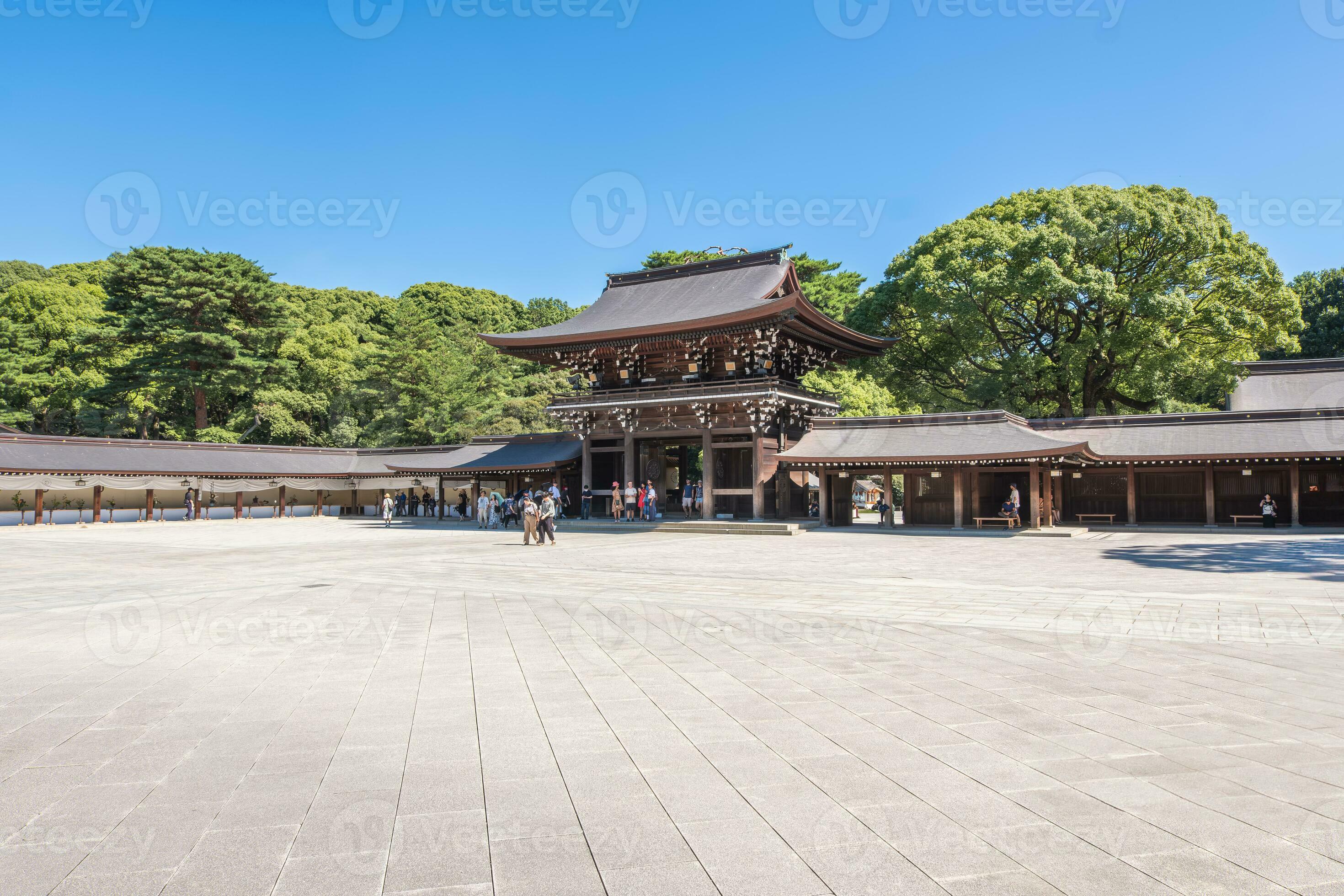 Meiji Jingu Shrine Japanese temple in Shibuya, Tokyo, Japan. 27845042 Stock Photo at Vecteezy