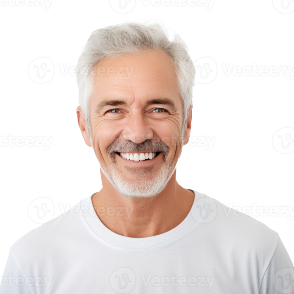 Smiling Older Man Isolated 27849942 Png