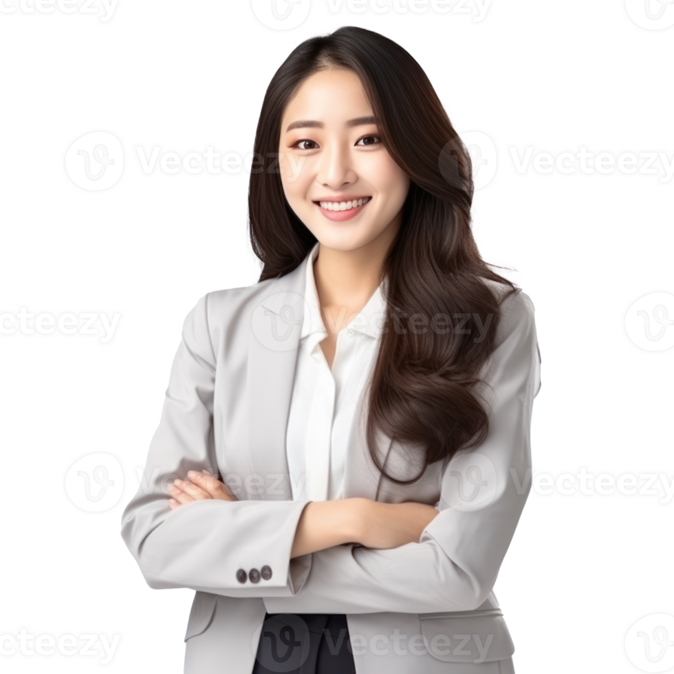 Young asian woman, professional entrepreneur standing in office clothing, isolated 27851280 PNG