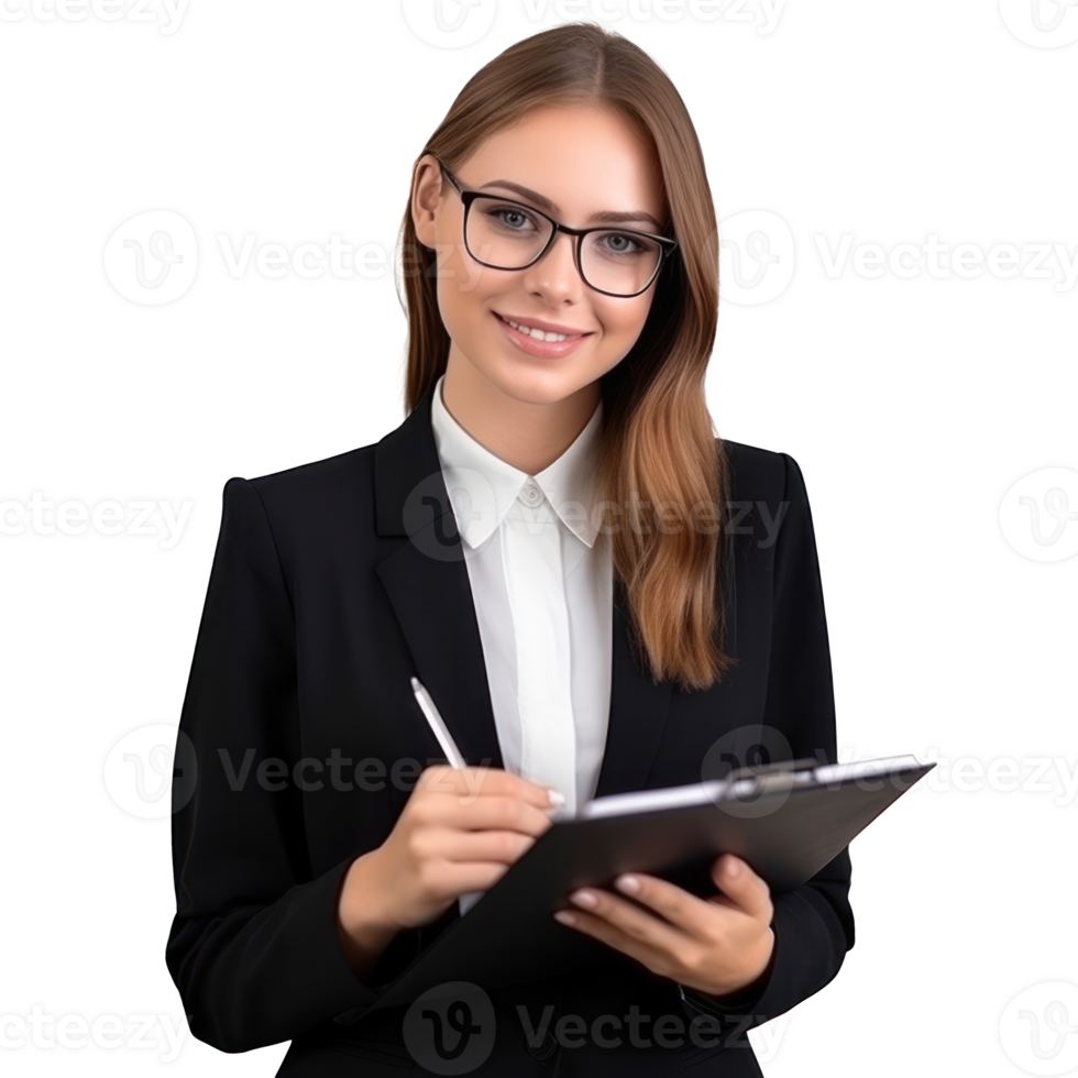 Smiling Confident Caucasian Young Businesswoman Isolated 27851992 Png