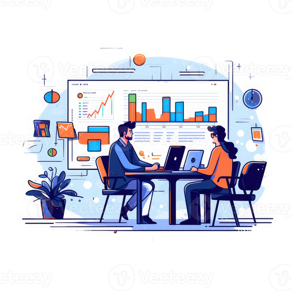 conversation programming data analysis whiteboard chart computer smart ...