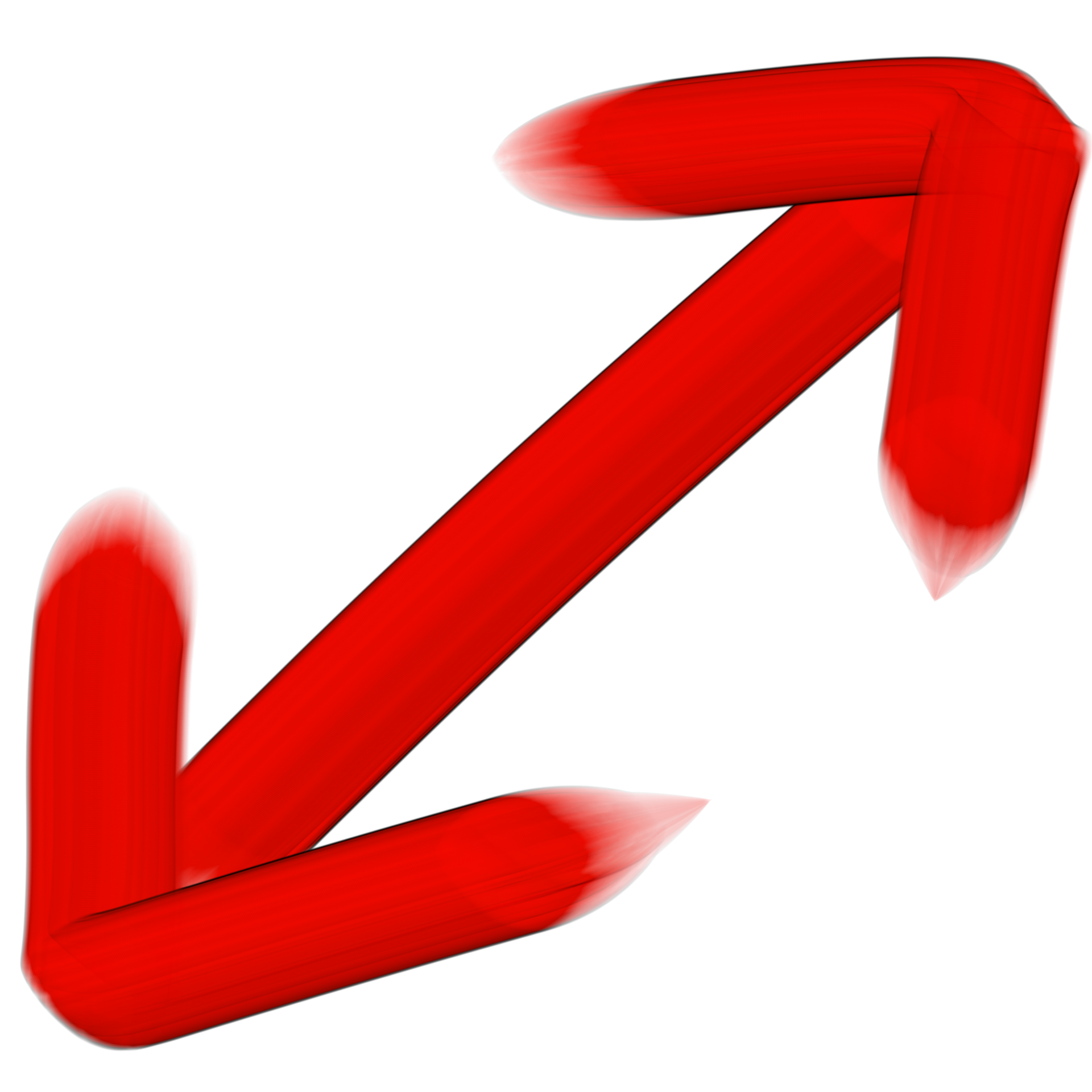 Red Arrow Icon The Red Arrow Indicated The Direction Symbol Curved Arrow Sign 3d Style