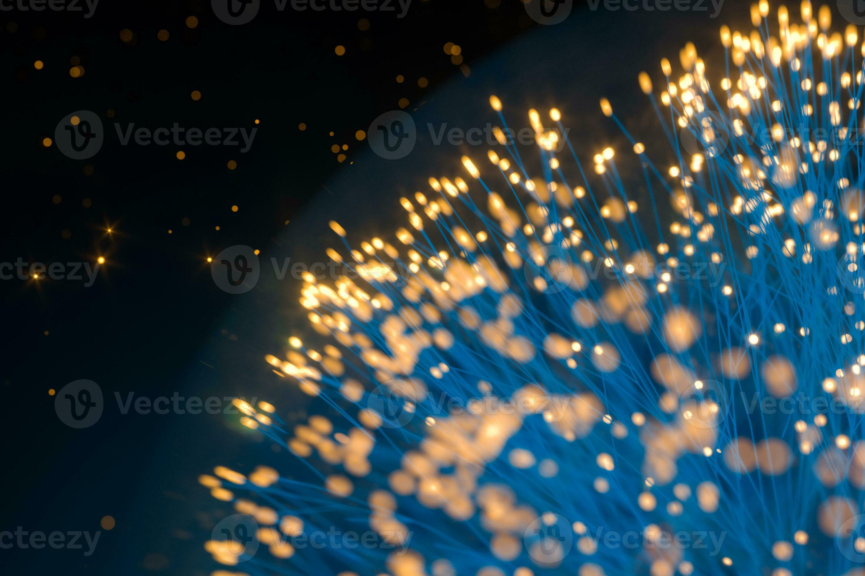 Glowing particles and lines with dark background,3d rendering. 27855611 ...