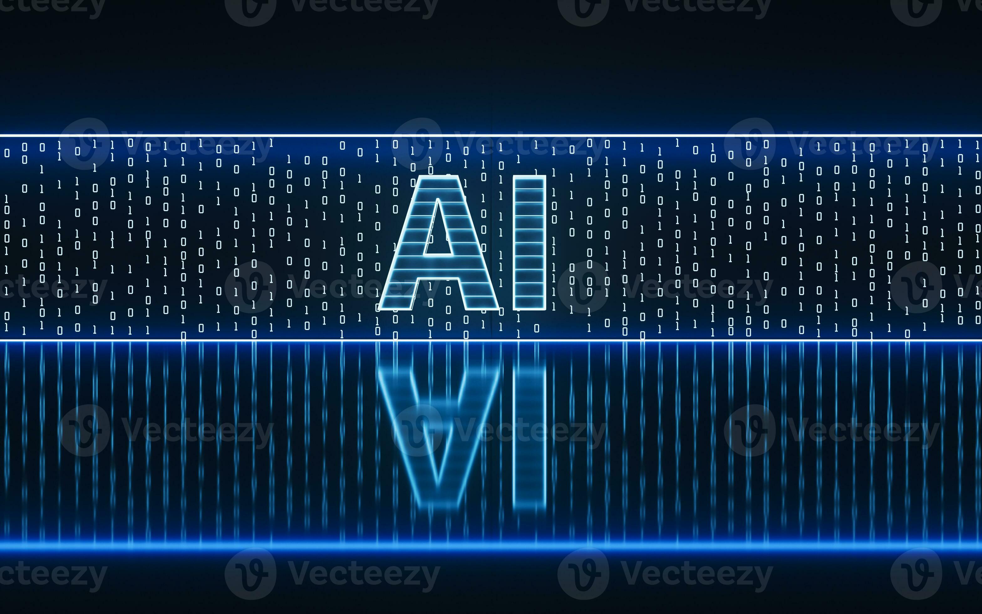 Big data and AI technology, 3d rendering. 27856908 Stock Photo at Vecteezy