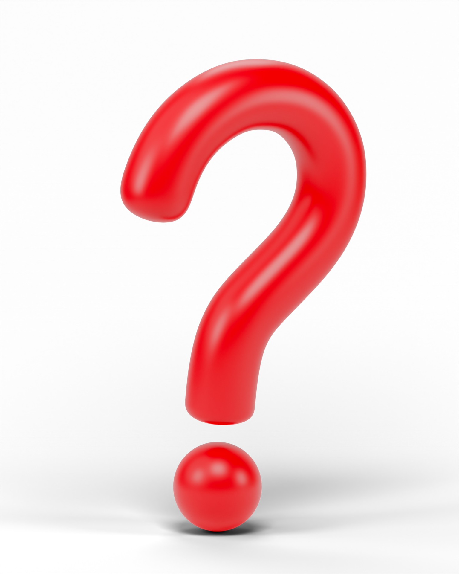 3d Question Mark Icon Or Ask Faq Answer Solution Isolated On