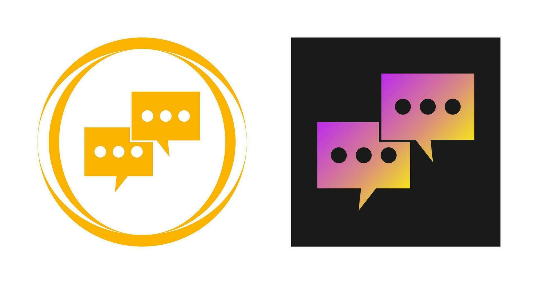 Double Message Bubble Vector Icon 27859392 Vector Art at Vecteezy