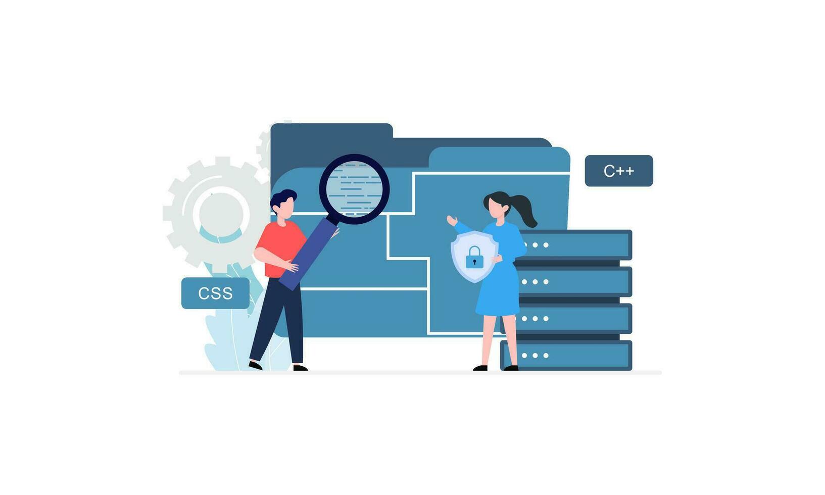 Development concept software development process website interface design improvement ...