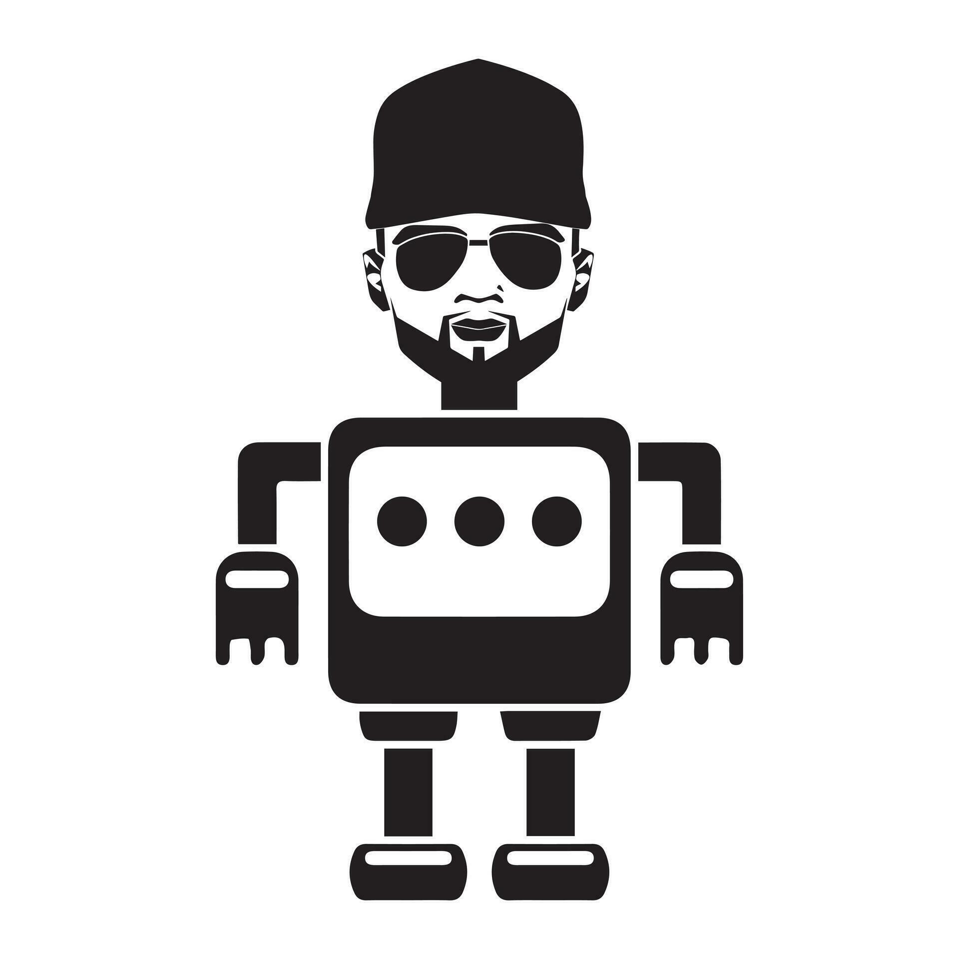3d Rendering Robot Learning Or Solving Problems 27860045 Vector Art At