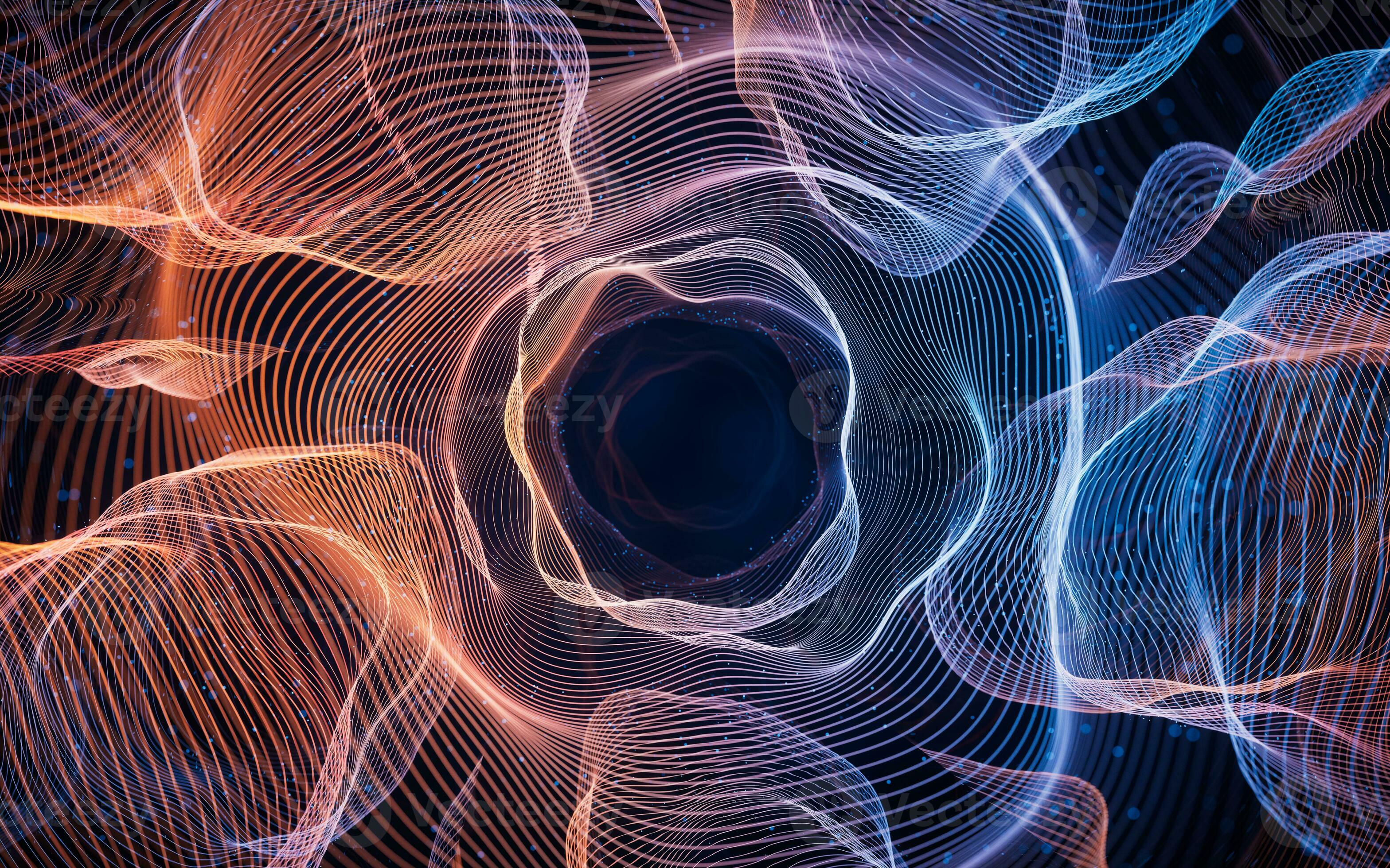 Flowing wave lines, curve pattern, 3d rendering. 27862372 Stock Photo ...