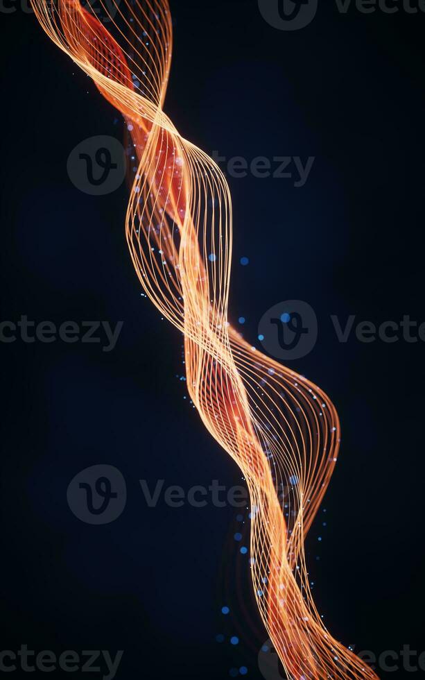 Flowing wave lines, curve pattern, 3d rendering. 27862376 Stock Photo ...
