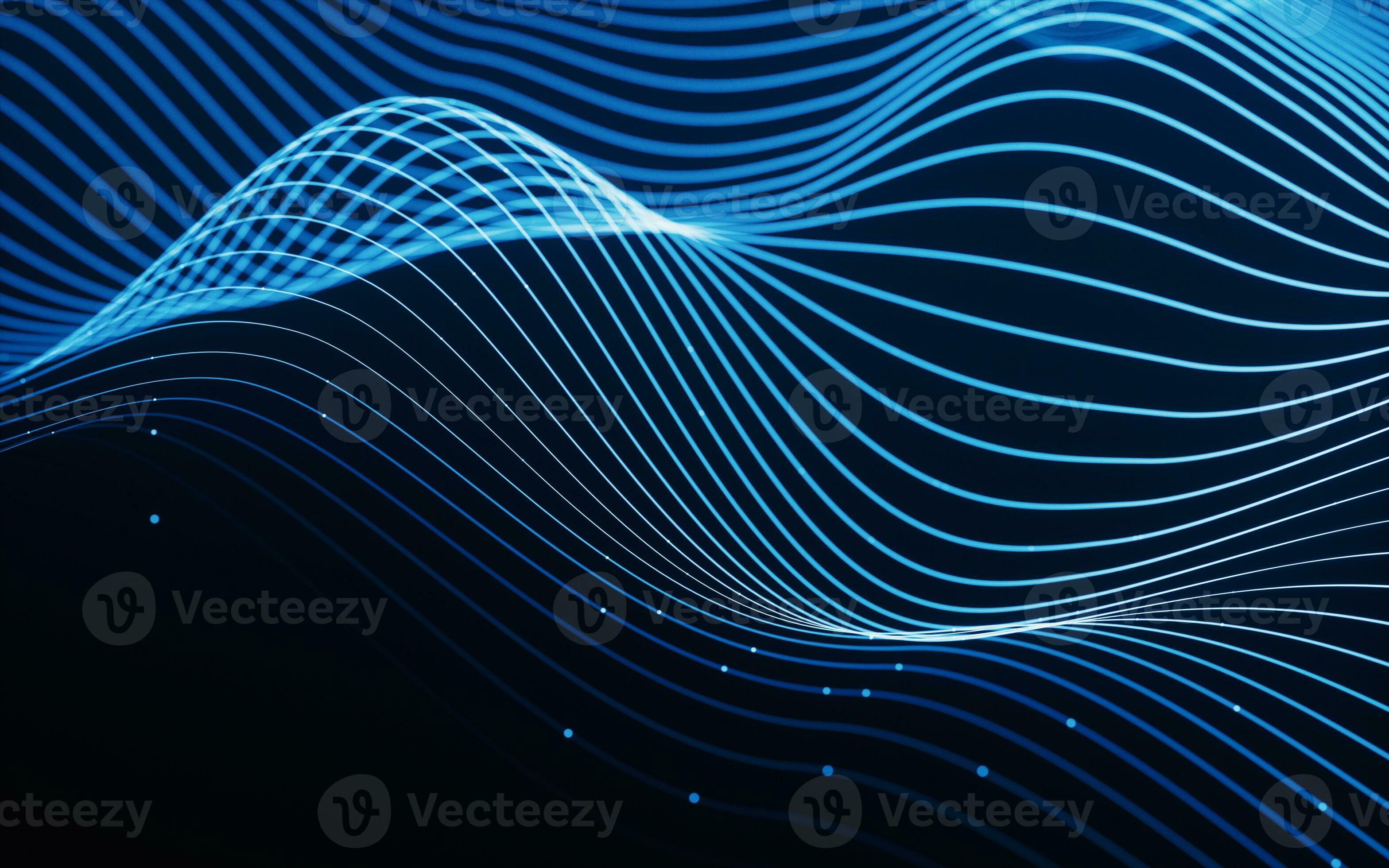 Flowing wave lines, curve pattern, 3d rendering. 27862379 Stock Photo ...