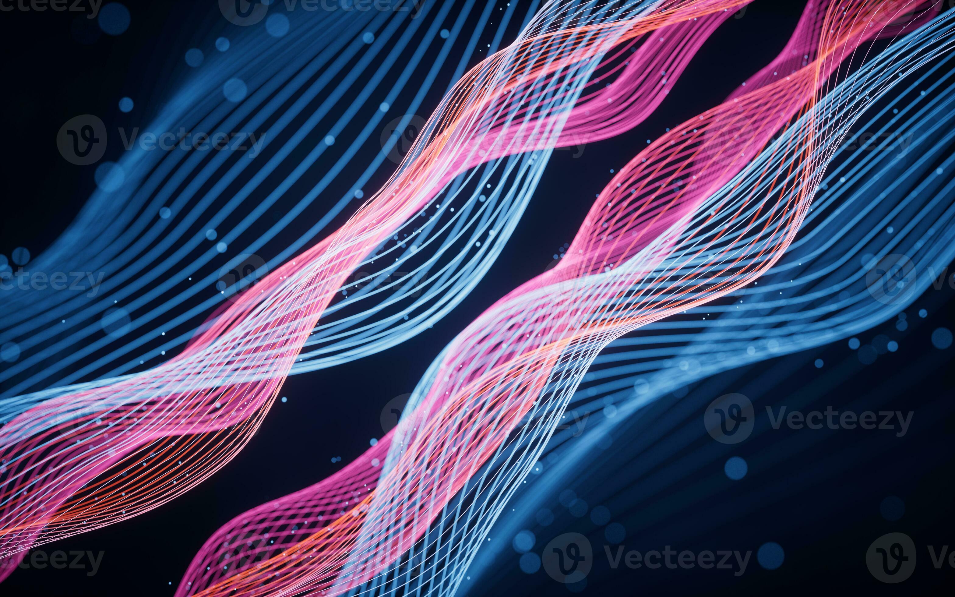 Flowing wave lines, curve pattern, 3d rendering. 27862402 Stock Photo ...