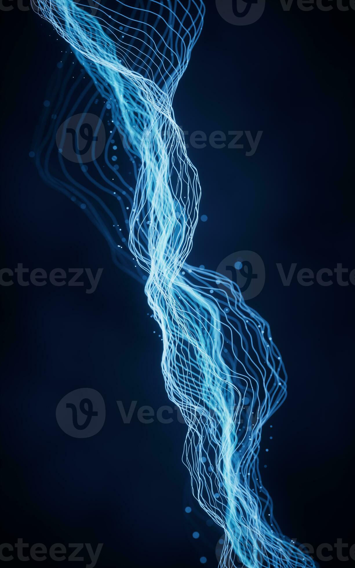 Flowing wave lines, curve pattern, 3d rendering. 27862411 Stock Photo ...