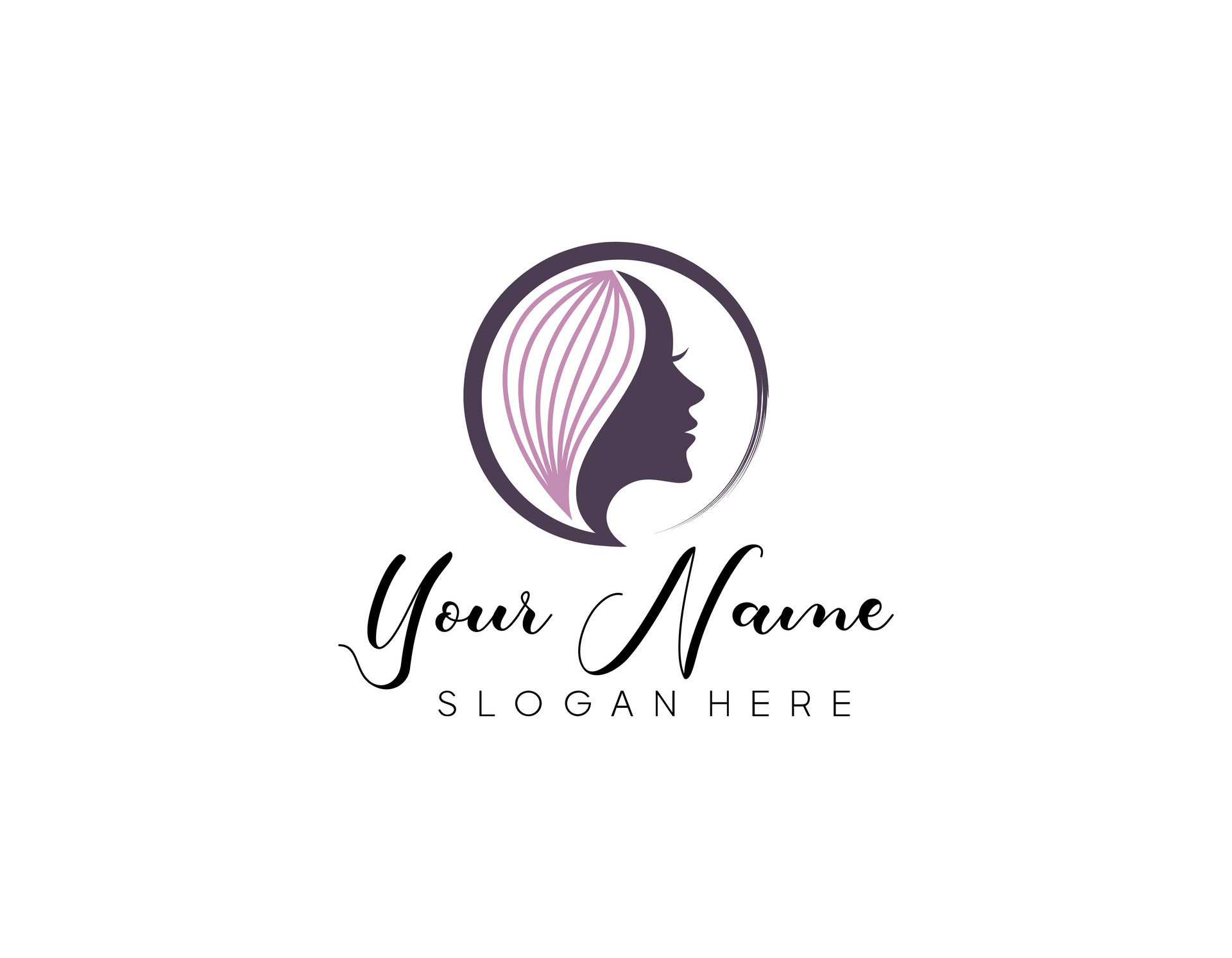 Woman Face Logo Icon Vector Woman Face Logo Design Vector Illustration