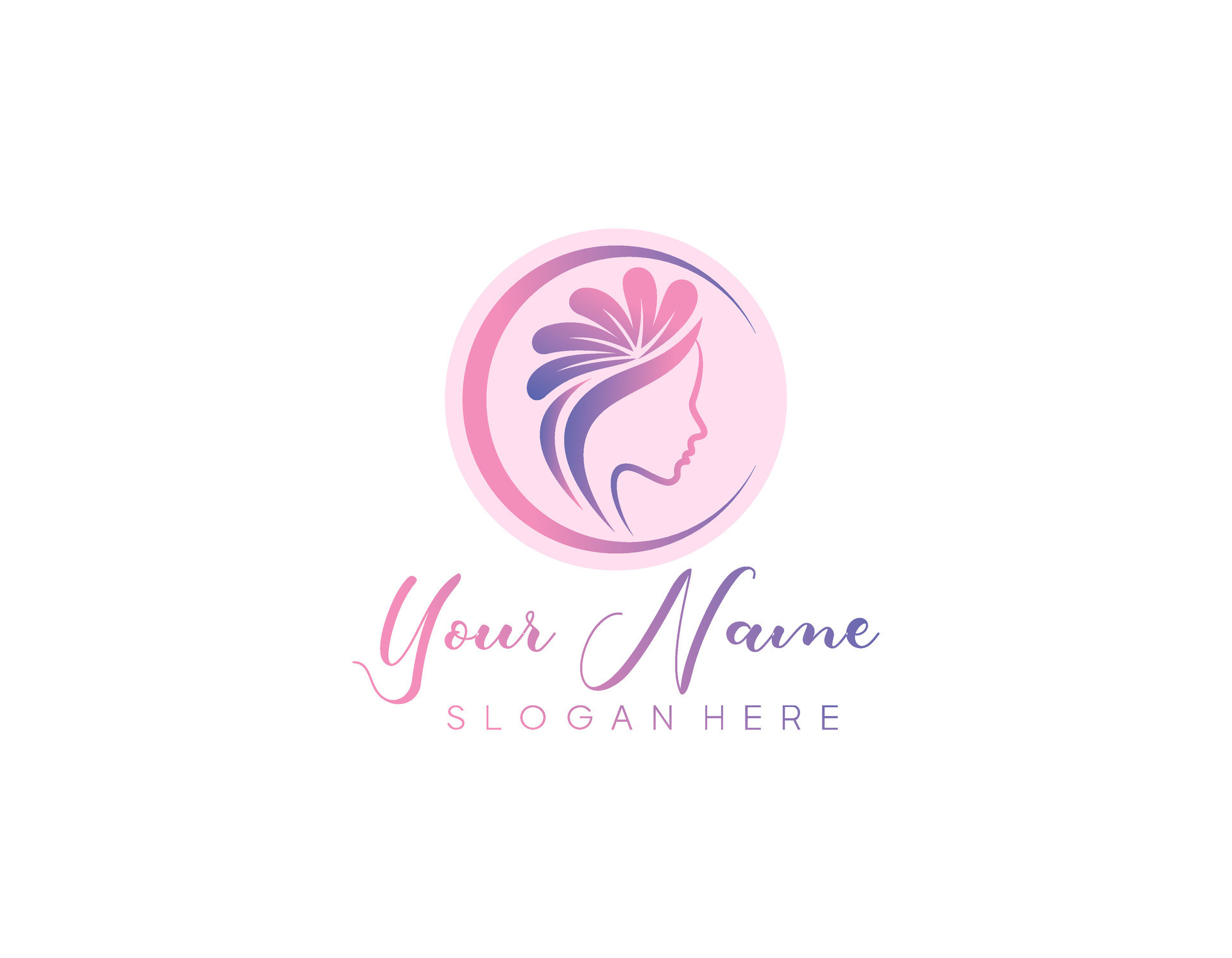 Woman Face Logo Icon Vector Woman Face Logo Design Vector Illustration