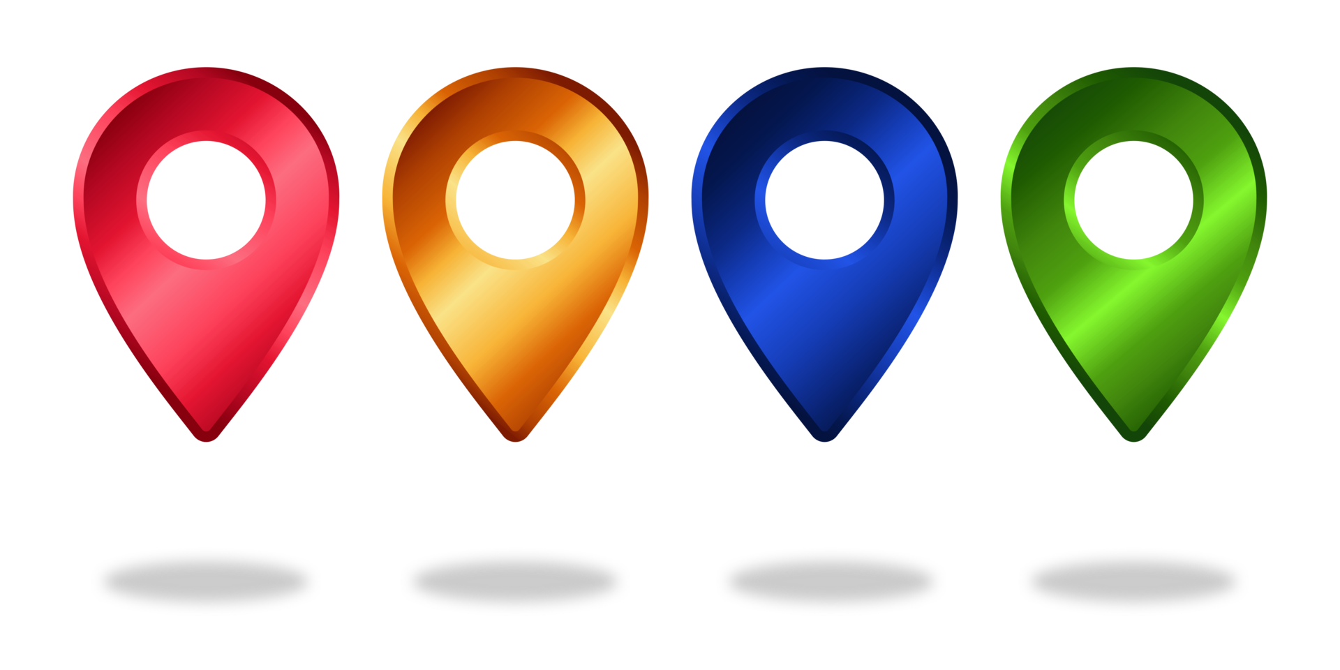 Collection Of Colorful Map Markers 27868479 Png