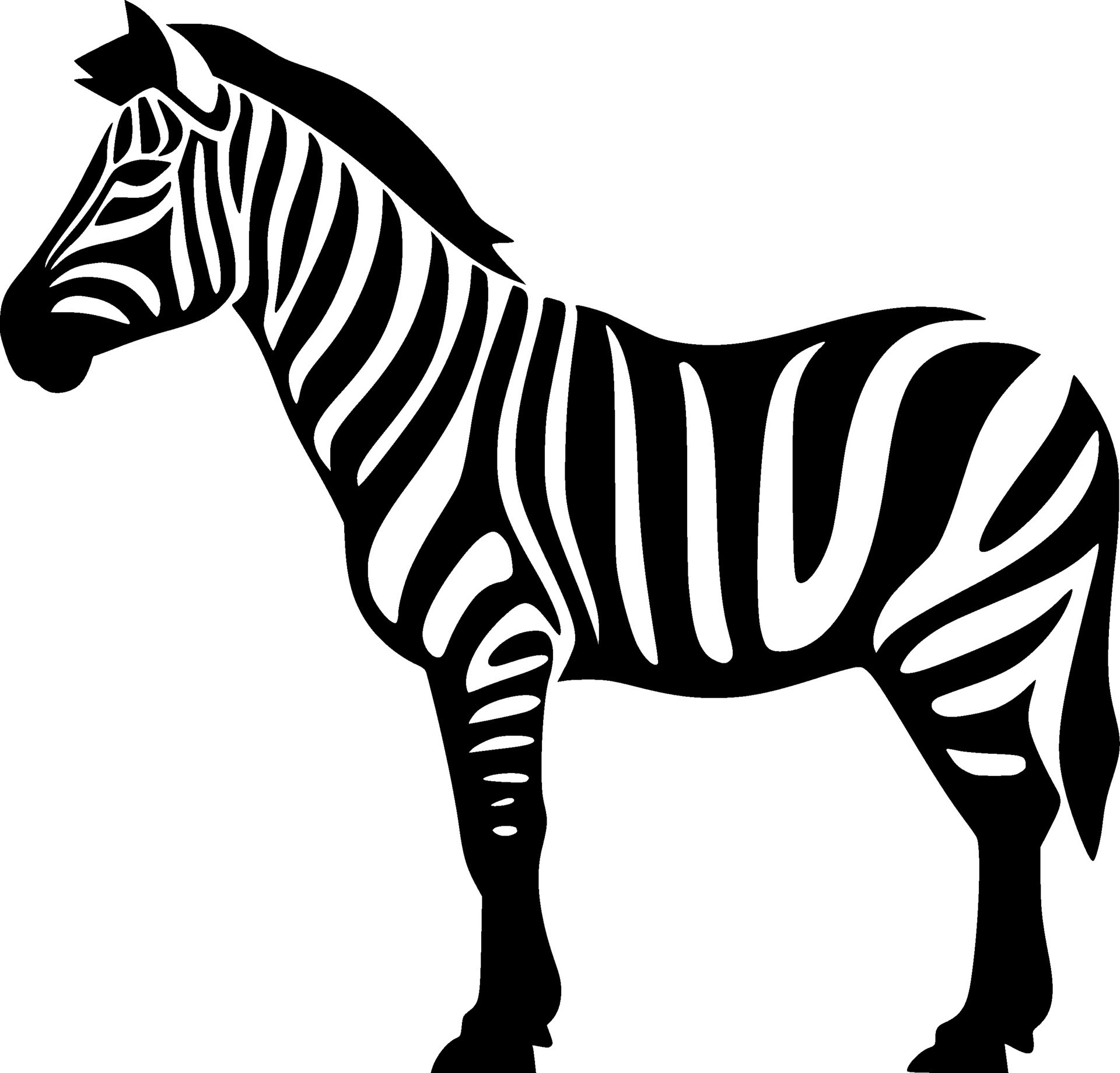 Zebra - Black and White Isolated Icon - Vector illustration 27868543 ... Zebra - Black and White Isolated Icon - Vector illustration 27868543 ...