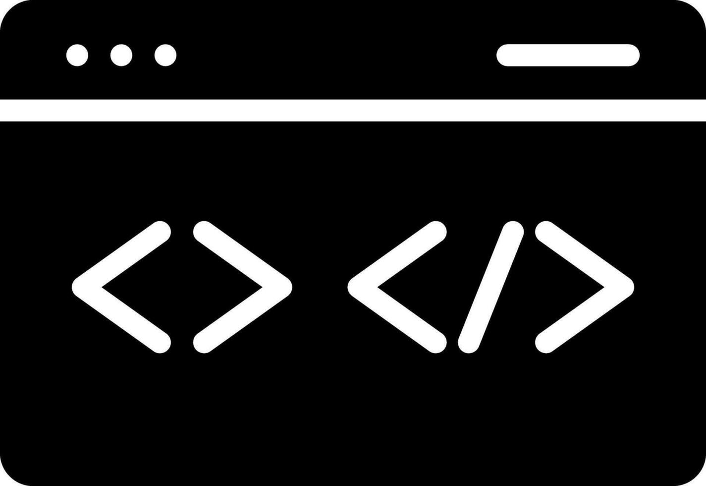 solid icon for code 27869087 Vector Art at Vecteezy