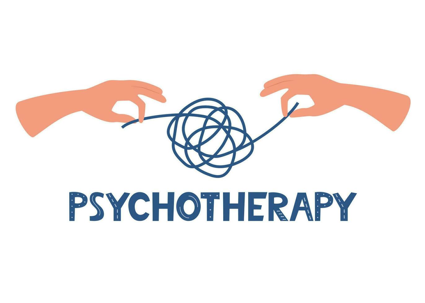 Hands untangling tangled thoughts. Chaos or mess. Psychotherapy concept ... Hands untangling tangled thoughts. Chaos or mess. Psychotherapy concept ...